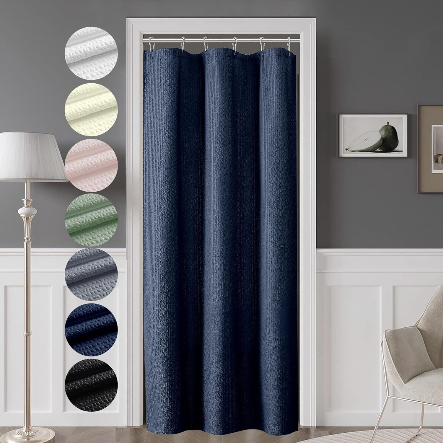 KFHDRS-Berry Stall Fabric Shower Curtain 36 x 72 Inch - Soft & Waffle ...
