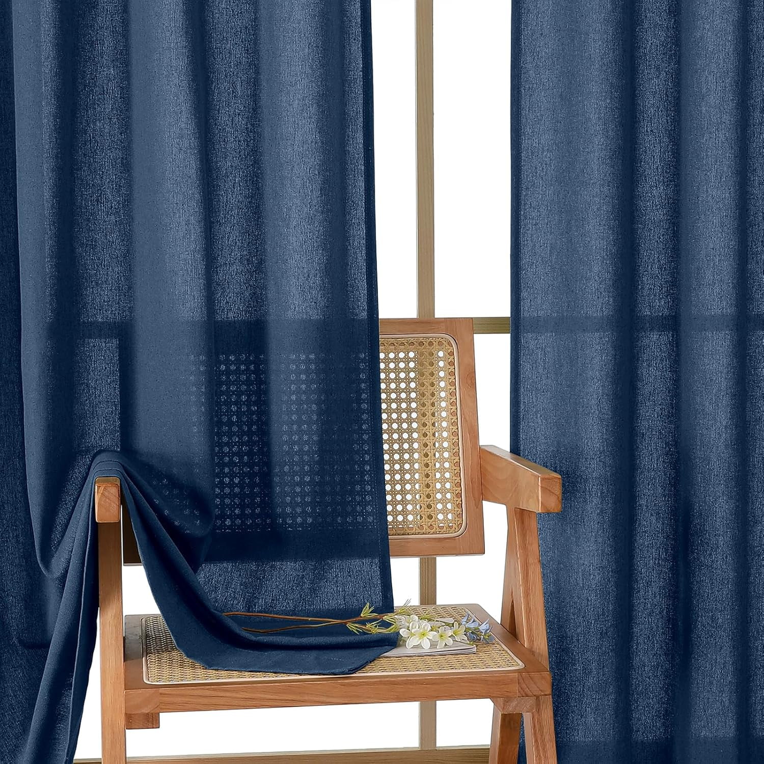 KFHDRS-Colin Royal Blue Curtains 84 Inches Long for Bedroom Living Room ...