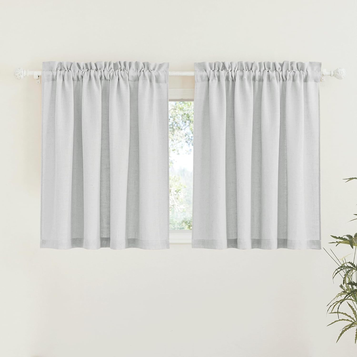 KFHDRS-Privacy Sheer Valances for Windows, Semi-Sheer Curtains for ...