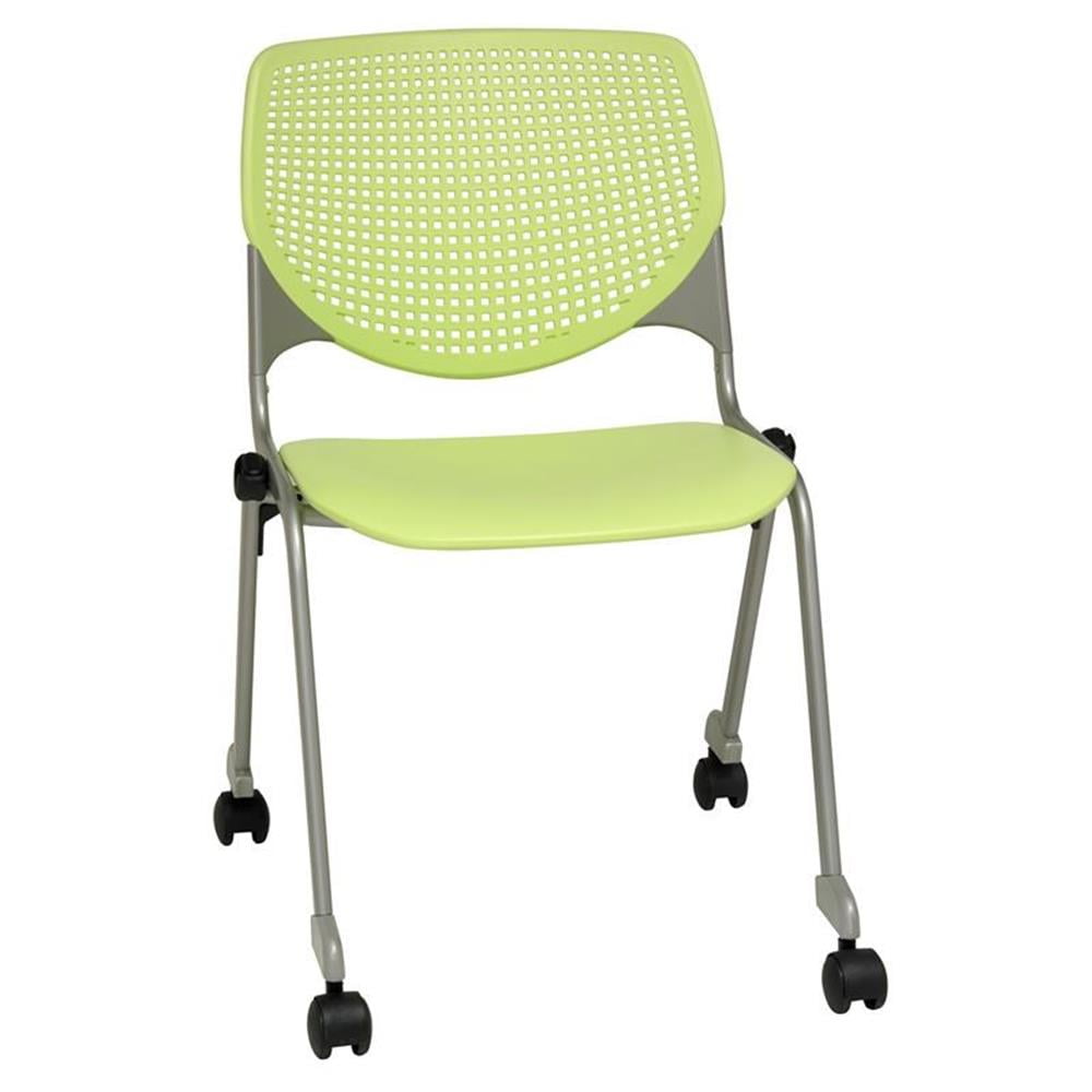 KFI KOOL Stack Chair - Casters - Lime Green - Walmart.com