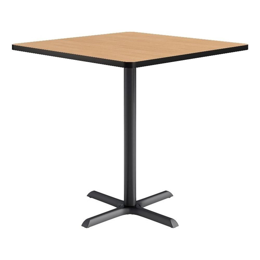 KFI Studios 42in Square Dining Table - Natural Top - Black Base ...