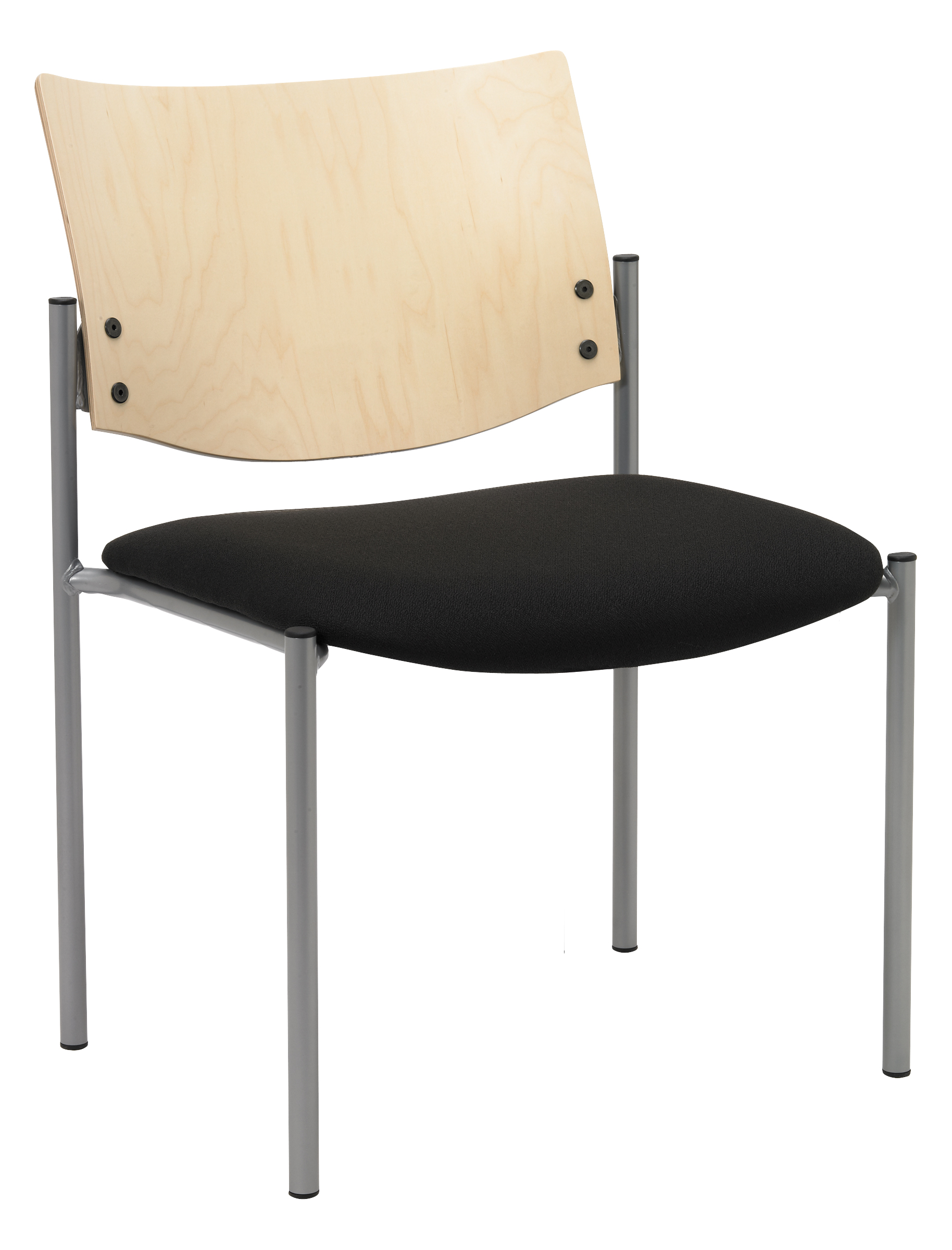 KFI Studios Evolve Dining Chair, Natural Wood Back, Black Seat - Walmart.com