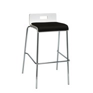 KFI Studios Evolve Barstool, Natural Wood Back, Navy Seat - Walmart.com