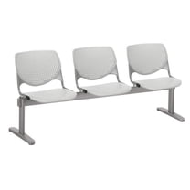 KFI Studios KOOL 3 Seat Reception Bench, White Back, Avocado Seat ...