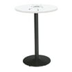 KFI Studios Urban Loft 3' Round Bistro Table, Barnwood, Black X Base ...