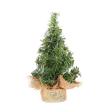 Tarmeek Tabletop Mini Christmas Tree, Small Pine Tree with Wooden Bases ...