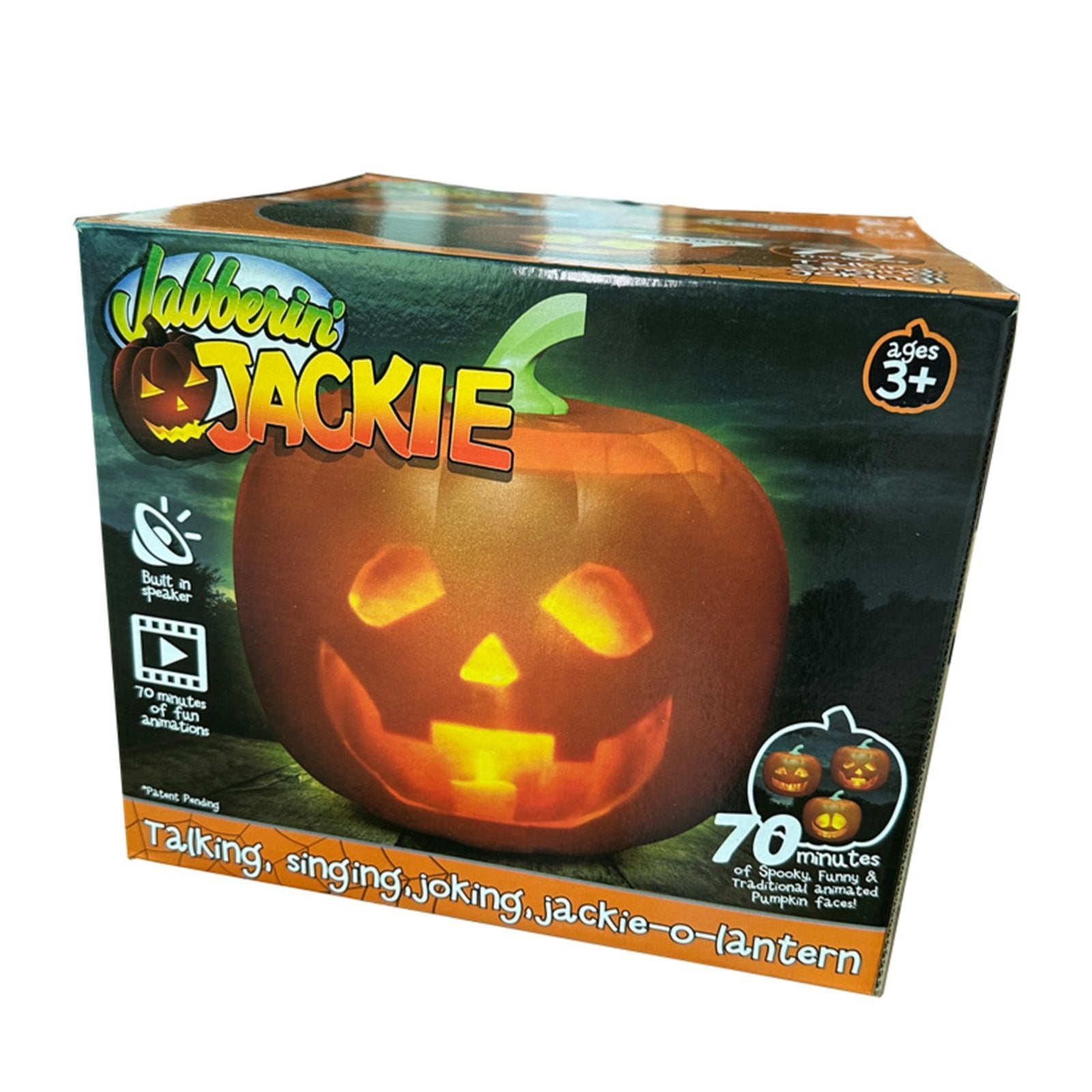 KFIWSZC Jabberin' Jack ( Tech) Talking Animated Pumpkin With 8 Inch ...