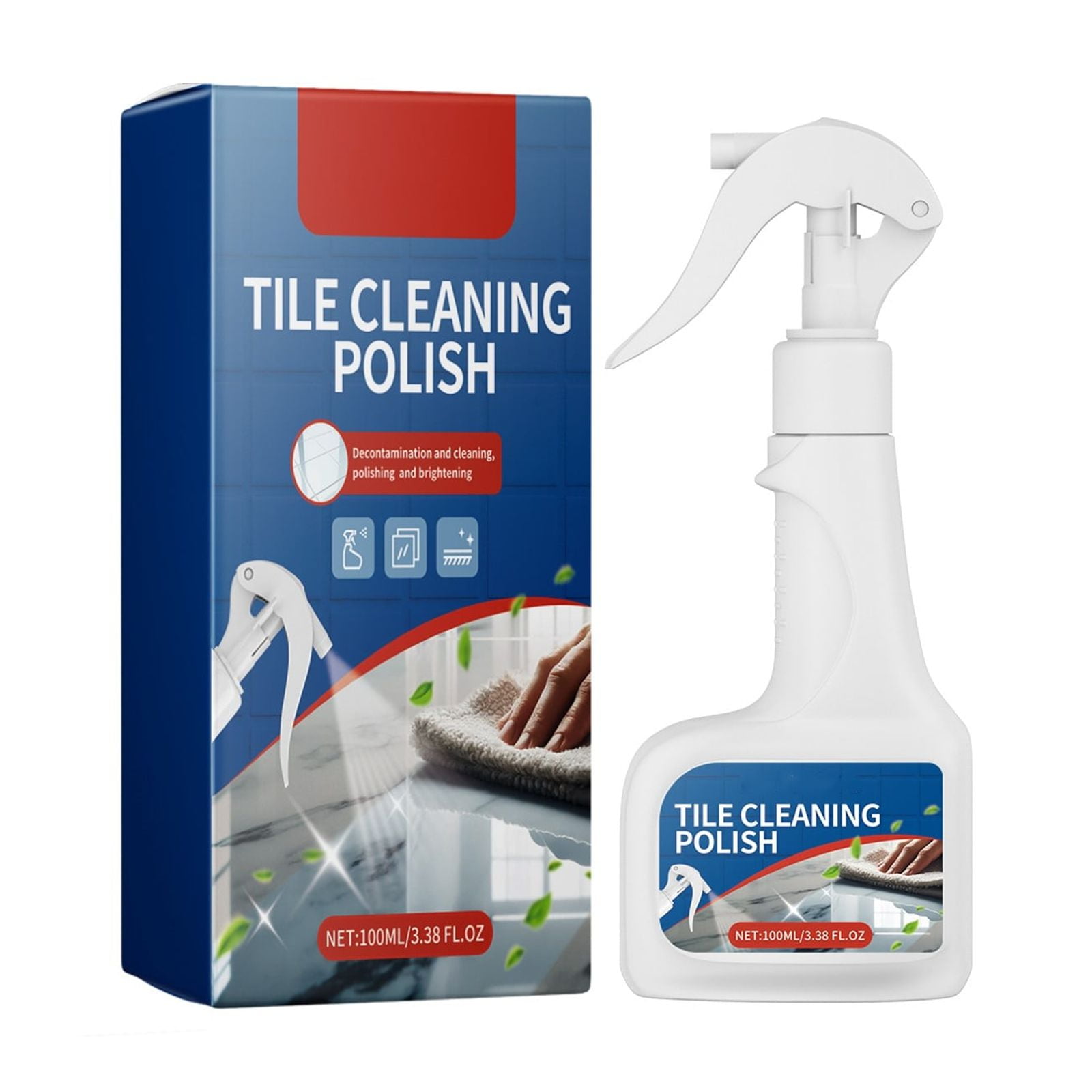 KFIWSZC Tile Cleaning Polish Fast Acting No Scrub Bathroom Cleaner For ...