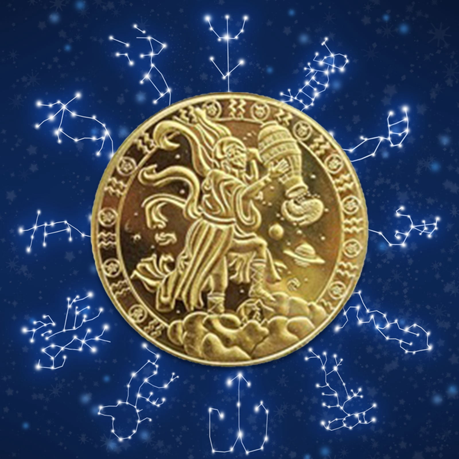 KFIWSZC Tooth Fairy Wish Play 12 Zodiac Zodiac Metal Crafts - Walmart.com