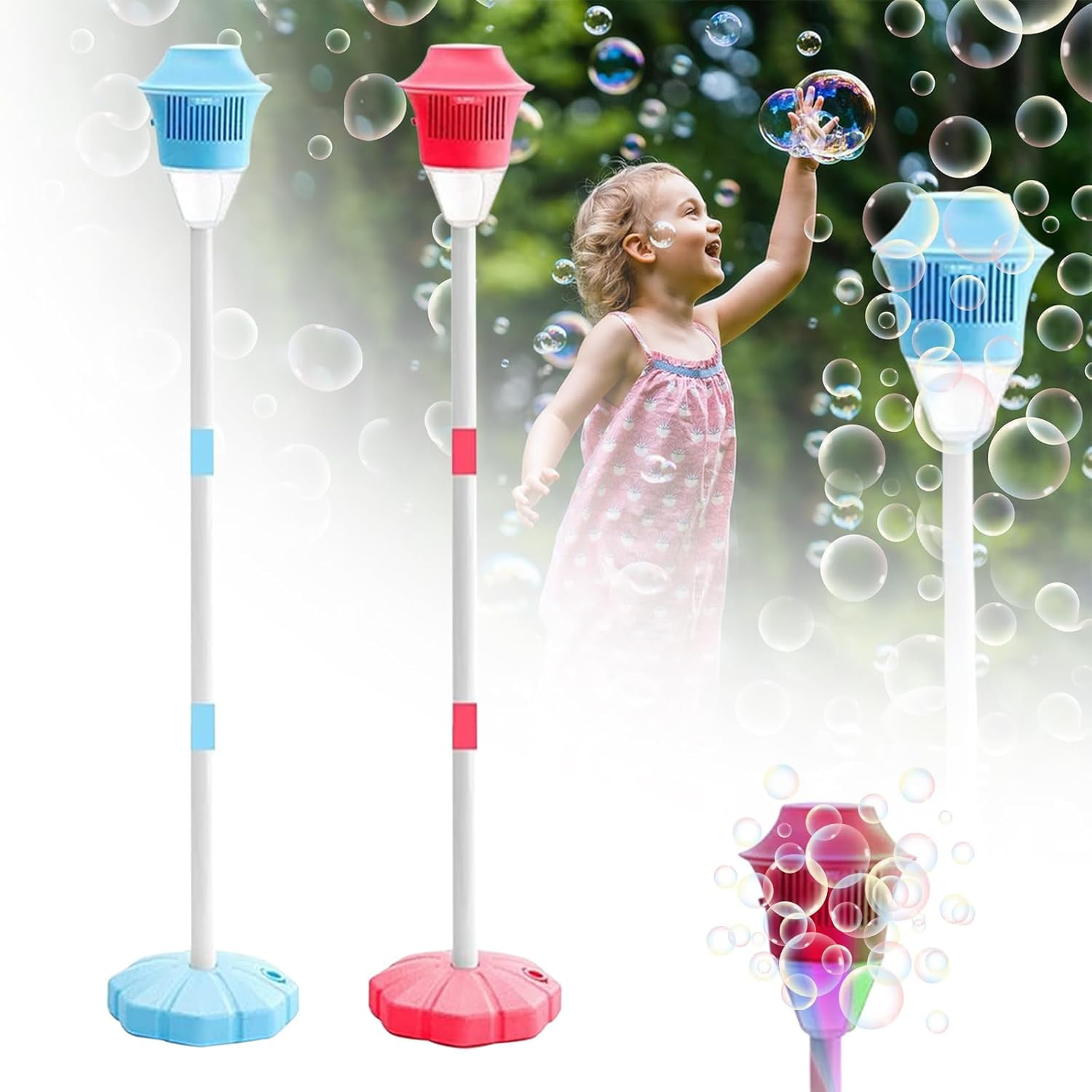 KFSOQE Bubble Torch Garden Lamp, Standing Automatic Bubble Maker with ...