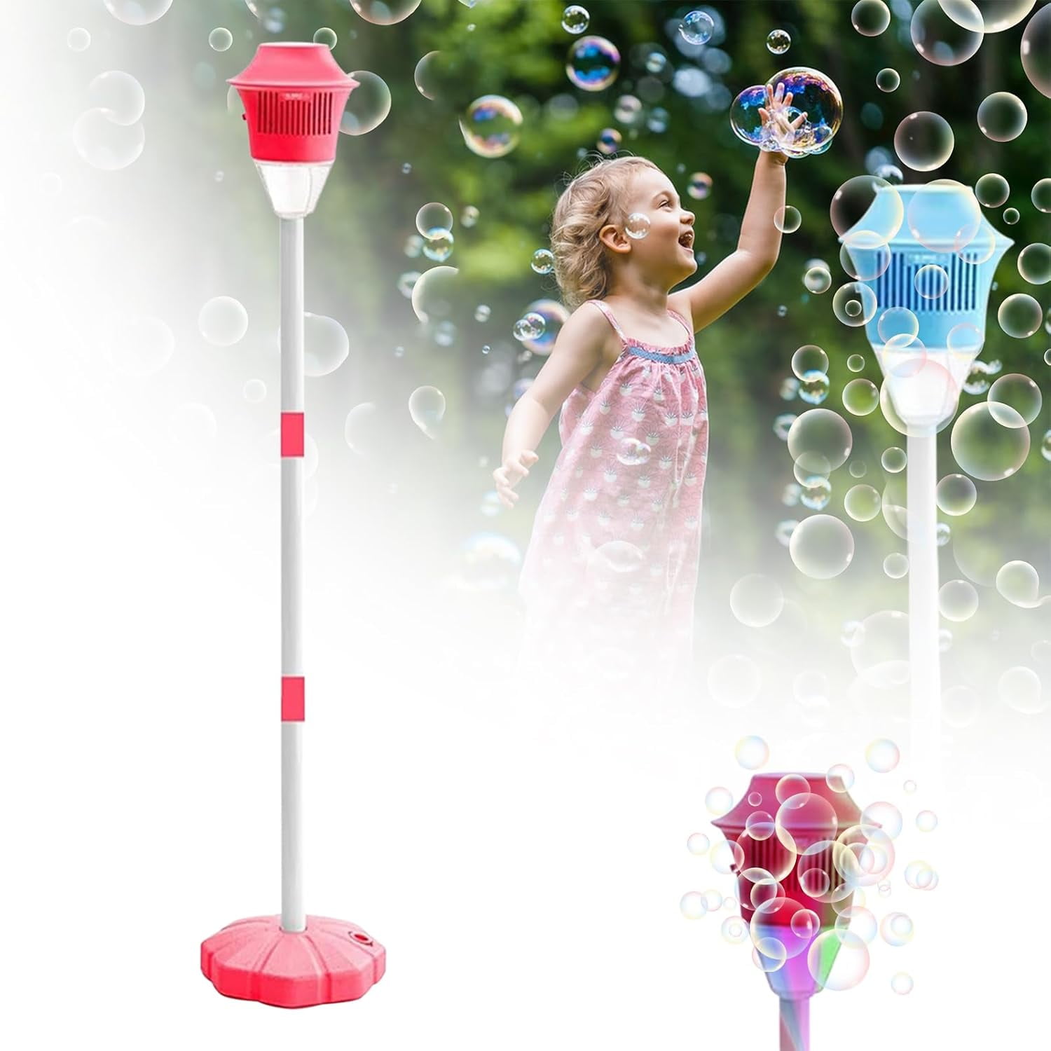 KFSOQE Automatic Standing Bubble Machine, Outdoor Bubble Machine for ...
