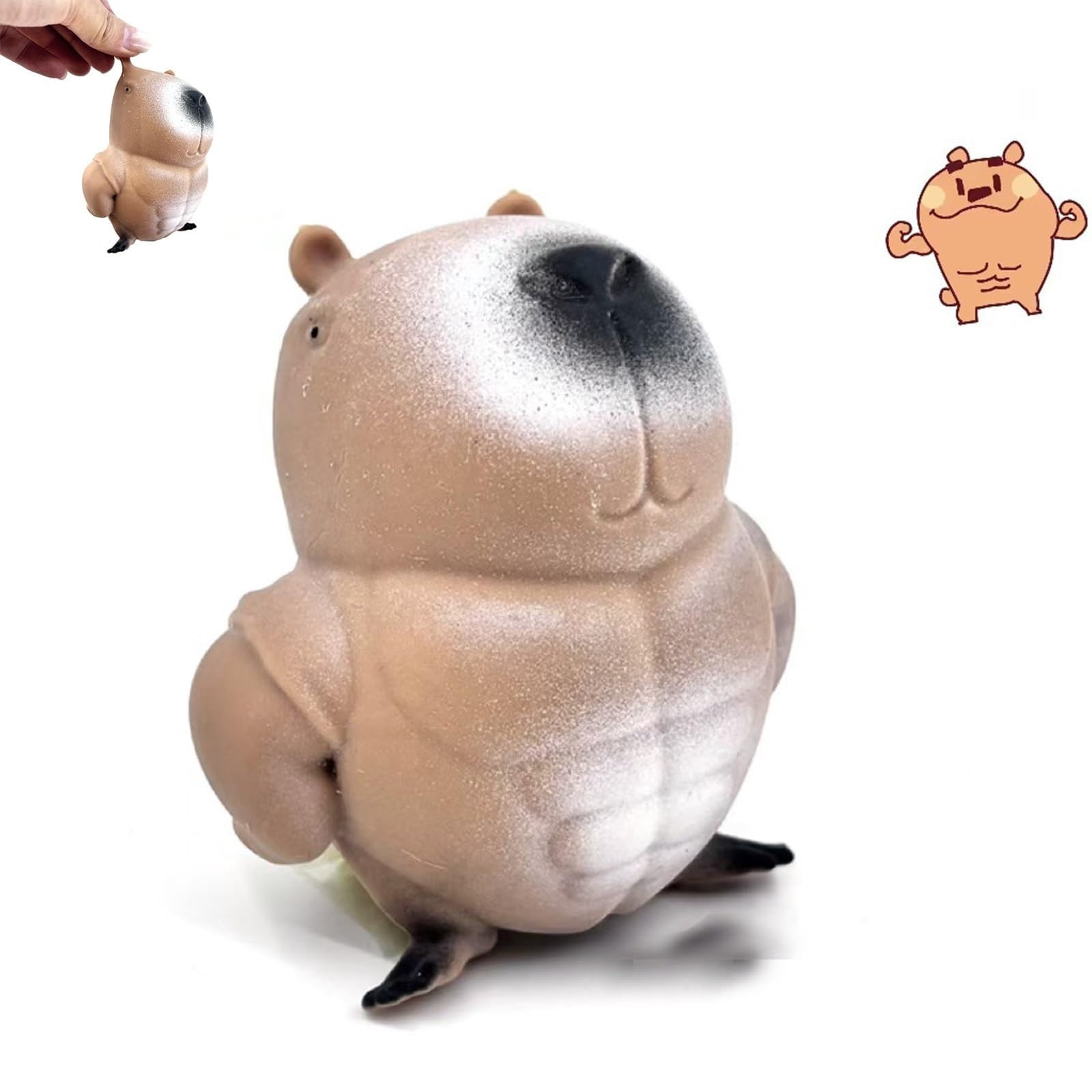 KFSOQE Capybara Pinch Plush Toys Abdominal Brown Capybara Release ...