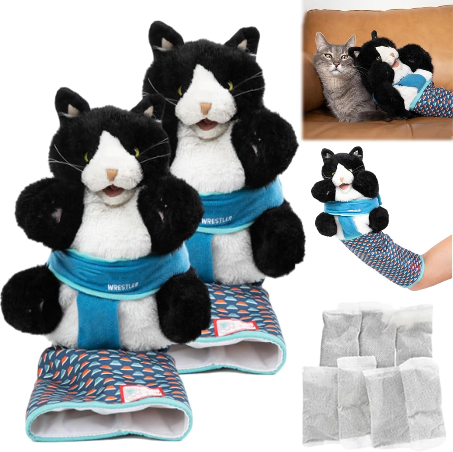 KFSOQE Cat Puppet Finger Puppets for Toddlers 1-3 Cute Sml Puppets ...