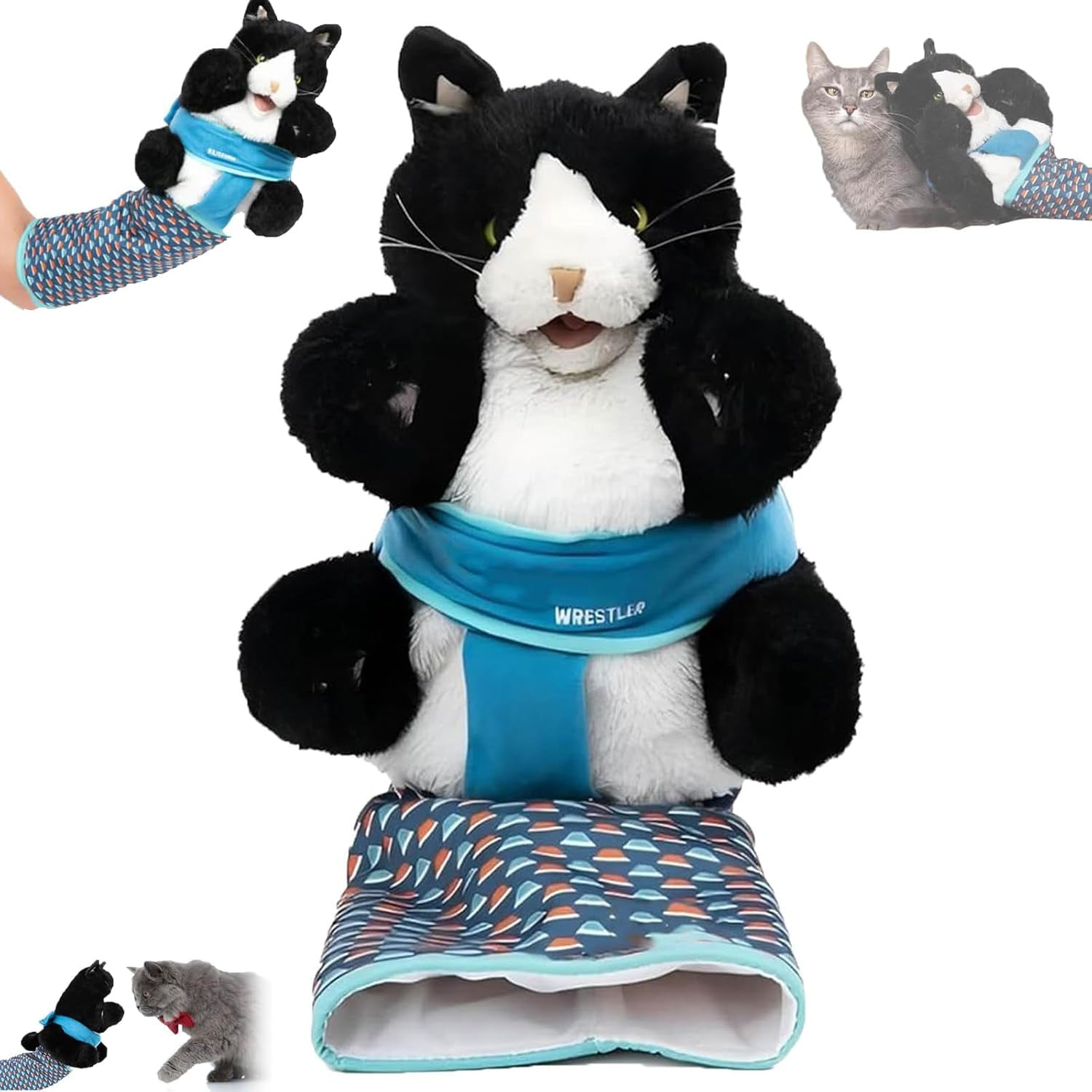 KFSOQE Cat Wrestler, Cats Puppet Wrestler, cat Wrestling Toy Puppet ...
