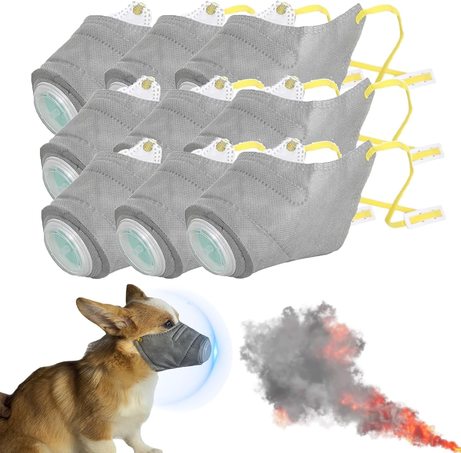 KFSOQE Dog Respirator Mask - Dog Mask Effective Protection, Dog Gas ...