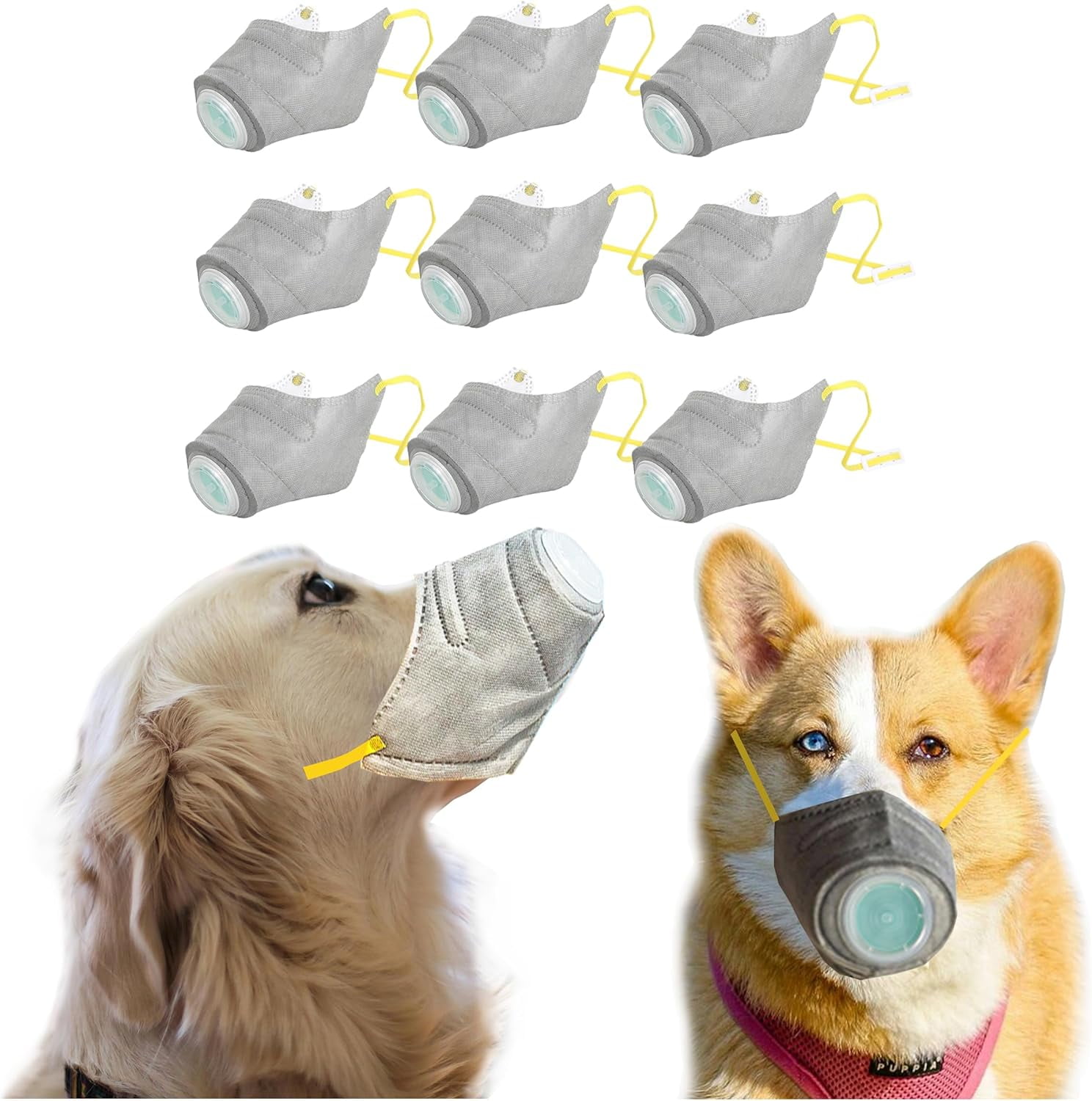 KFSOQE Dog Smoke Mask,Protective Gas Masks For Dogs, Pet Anti Dust ...