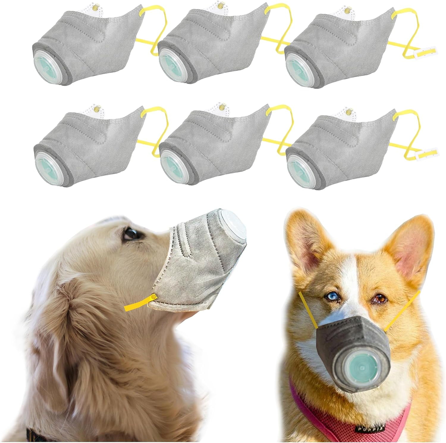 KFSOQE Dog Smoke Mask,Protective Gas Masks For Dogs, Pet Anti Dust ...