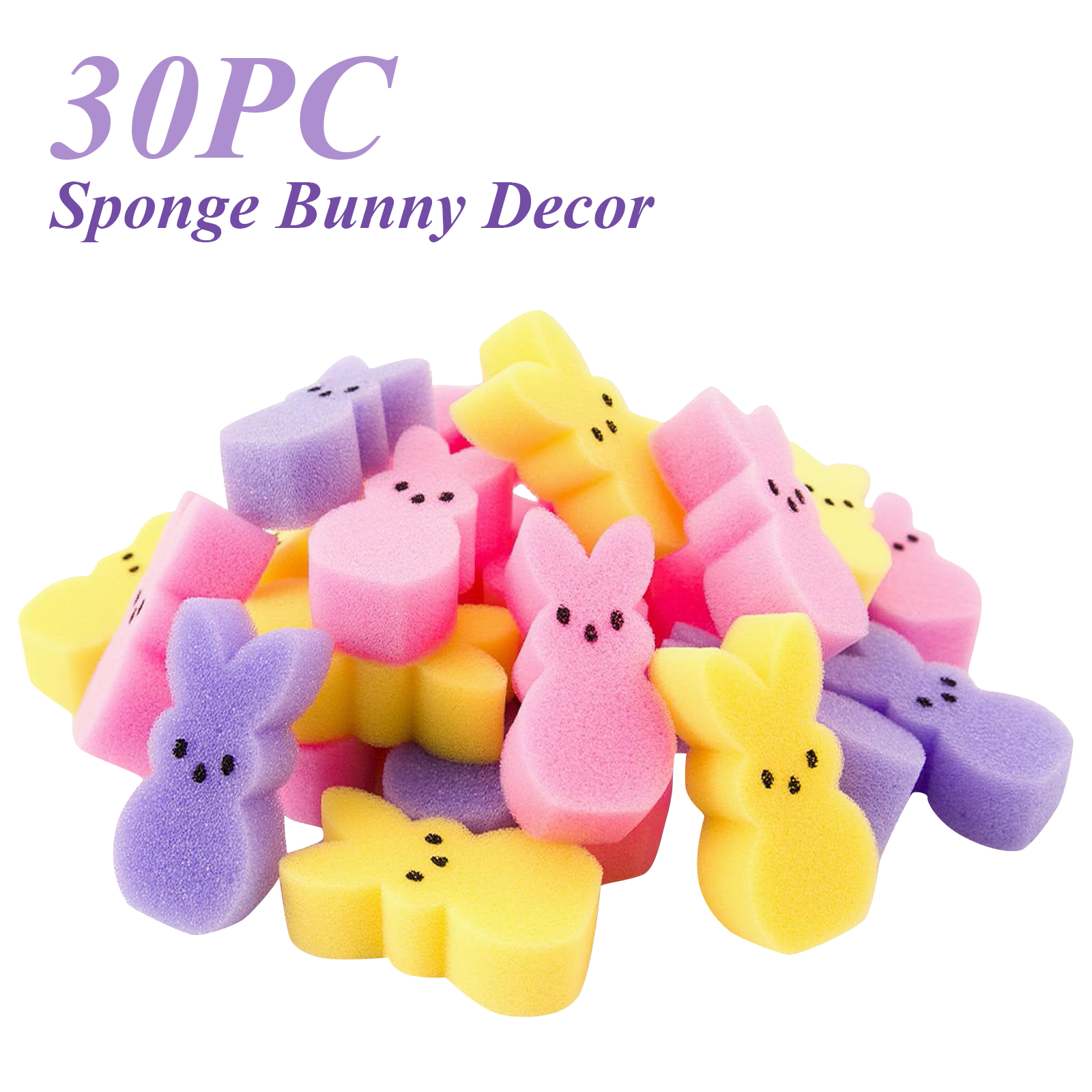 KFSOQE Easter Peep Sponges – 30PCS Foam Easter Peeps Decor Vase Fillers ...