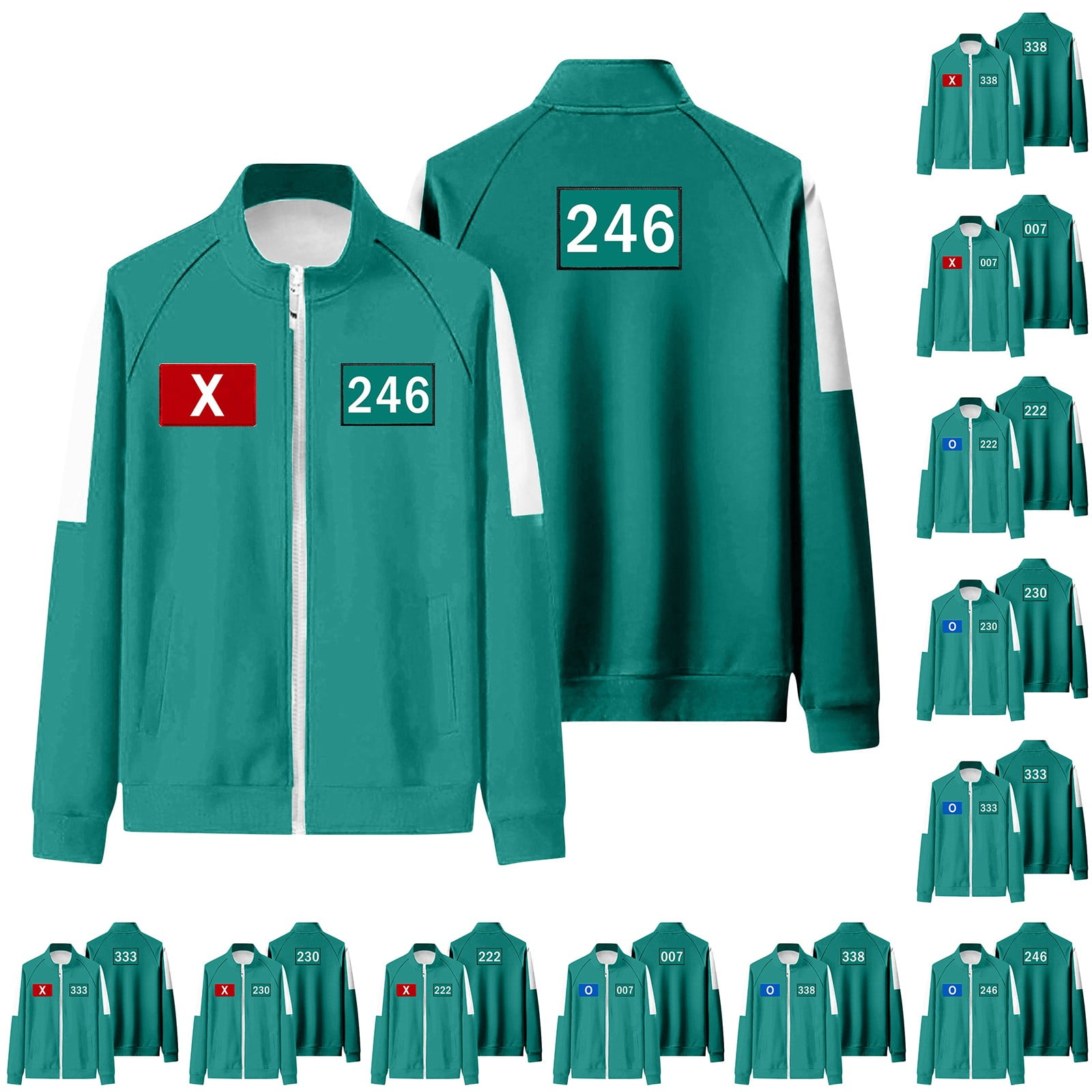 KFSOQE Funny Squid Game Costume Cosplay Holiday Outfit Popular Drama ...