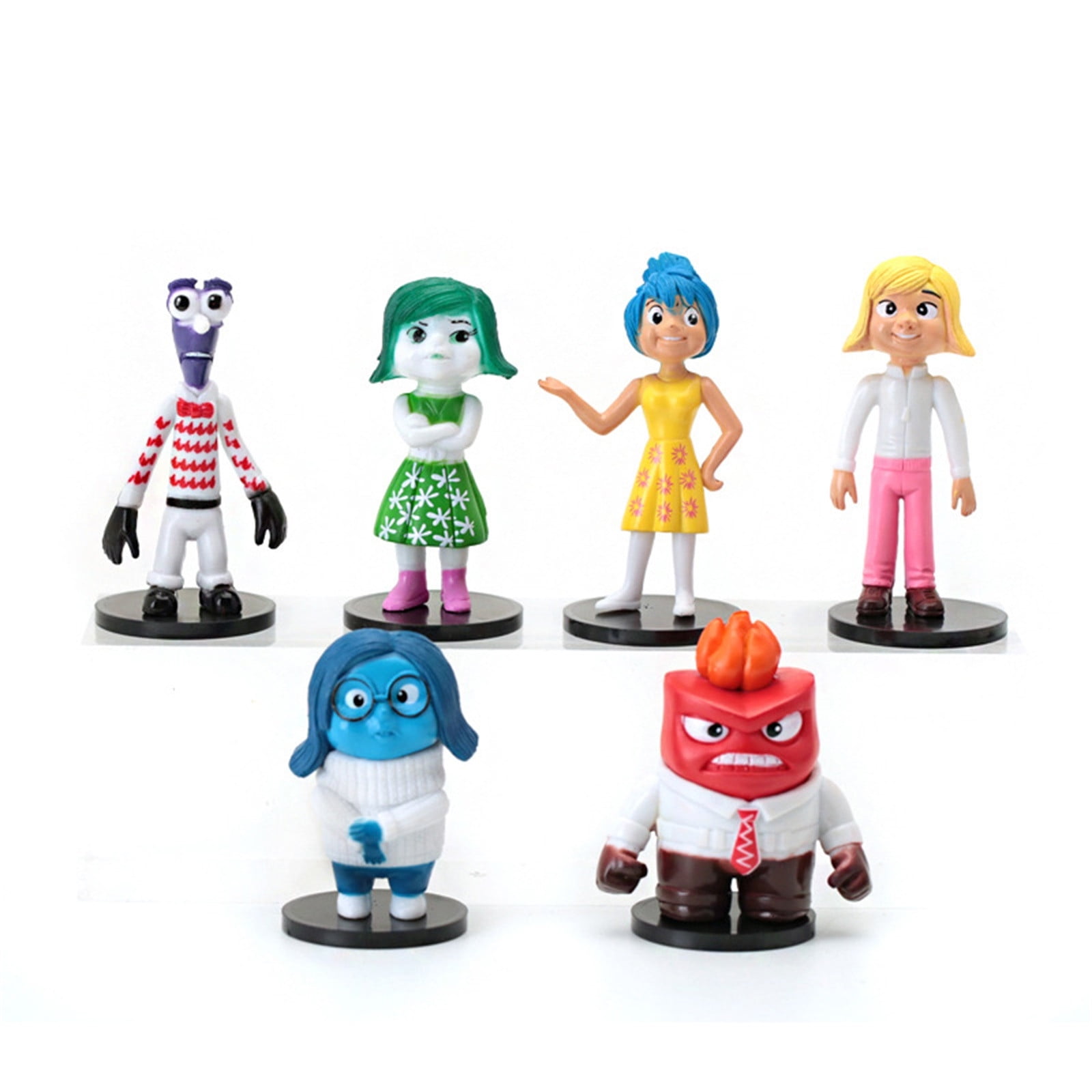 KFSOQE Inside Out Action Figures Contains 6PCS Ornament on Desktop Cake ...