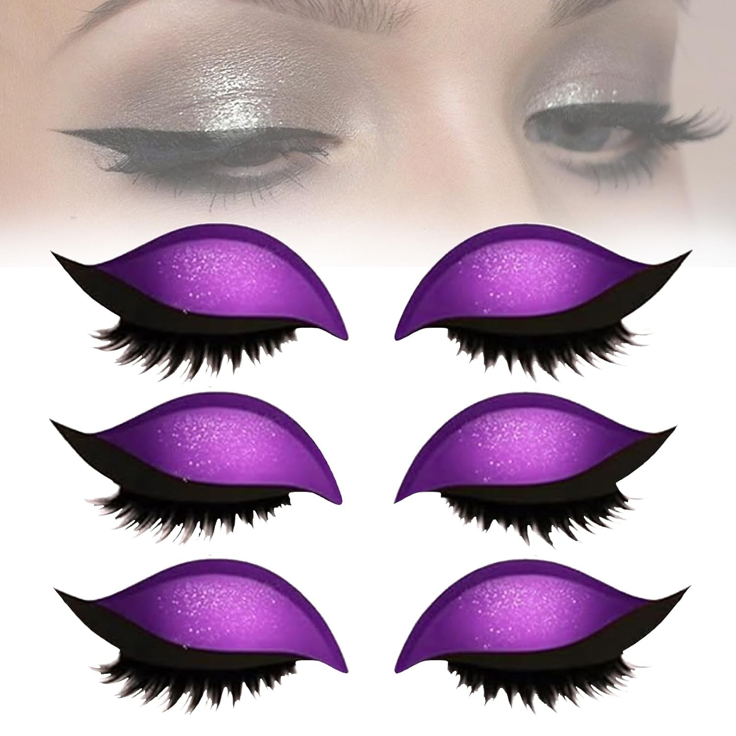 KFSOQE Lazy Eye Shadow Eyelash Patch, 3-in-1 Eyeshadow Eyelash Stickers ...