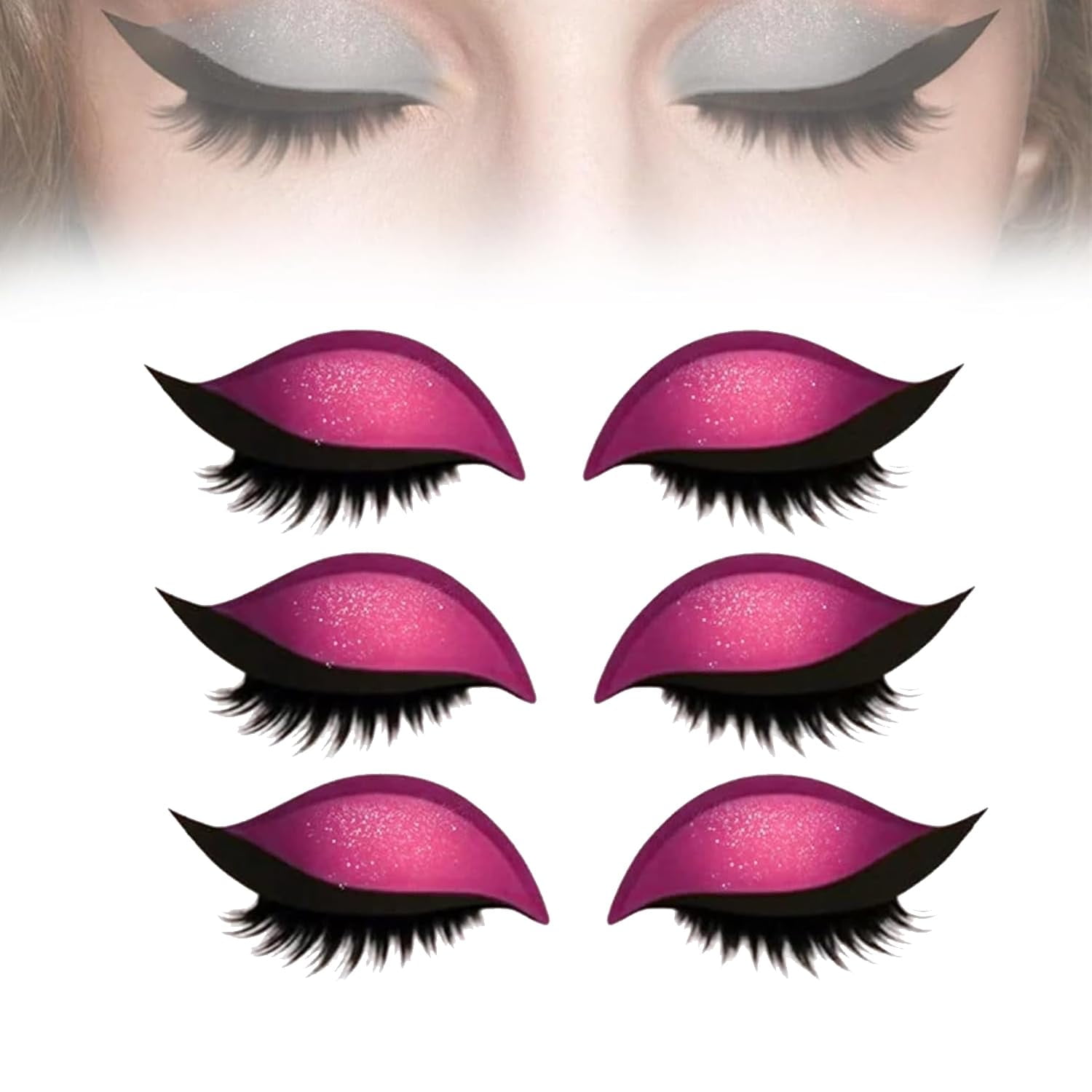 KFSOQE Lazy Eye Shadow Eyelash Patch, Eyeshadow Eyelashes Makeup ...