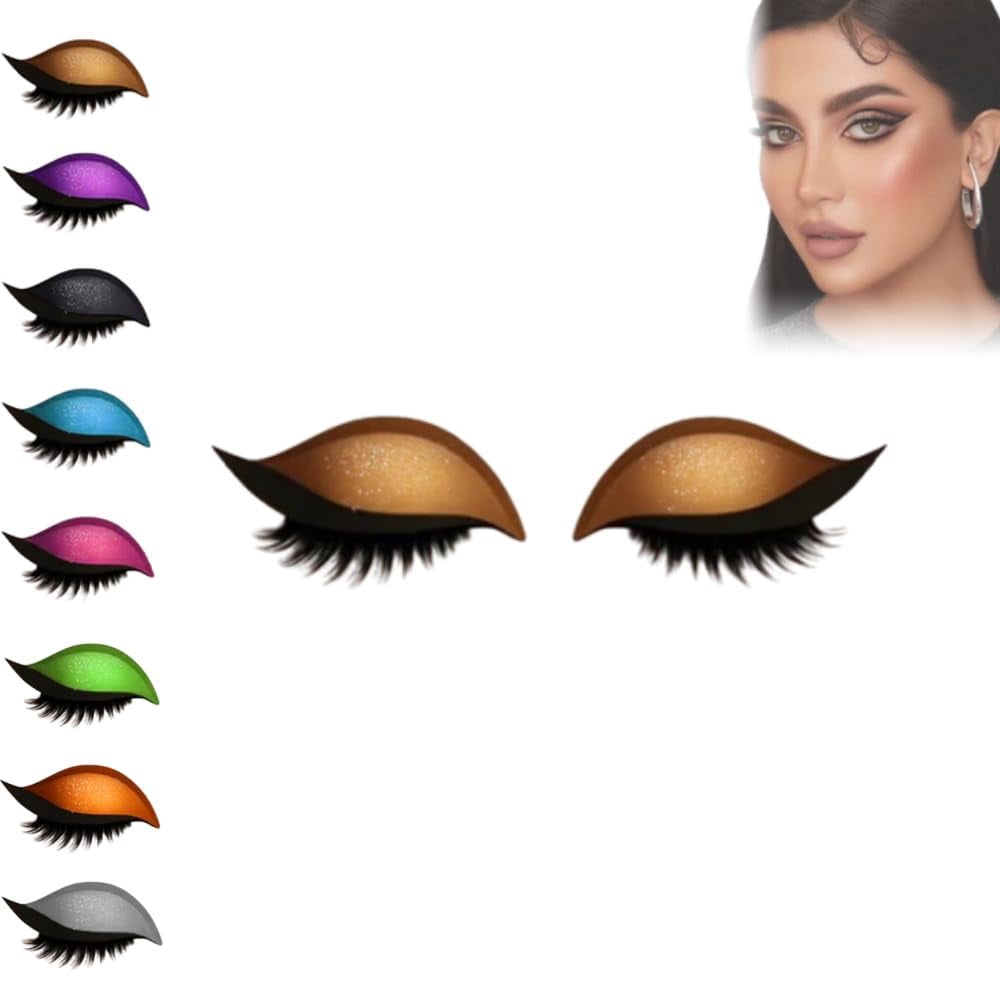 KFSOQE Lazy Eye Shadow Eyelash Patch, Eyeshadow Eyelashes Makeup ...
