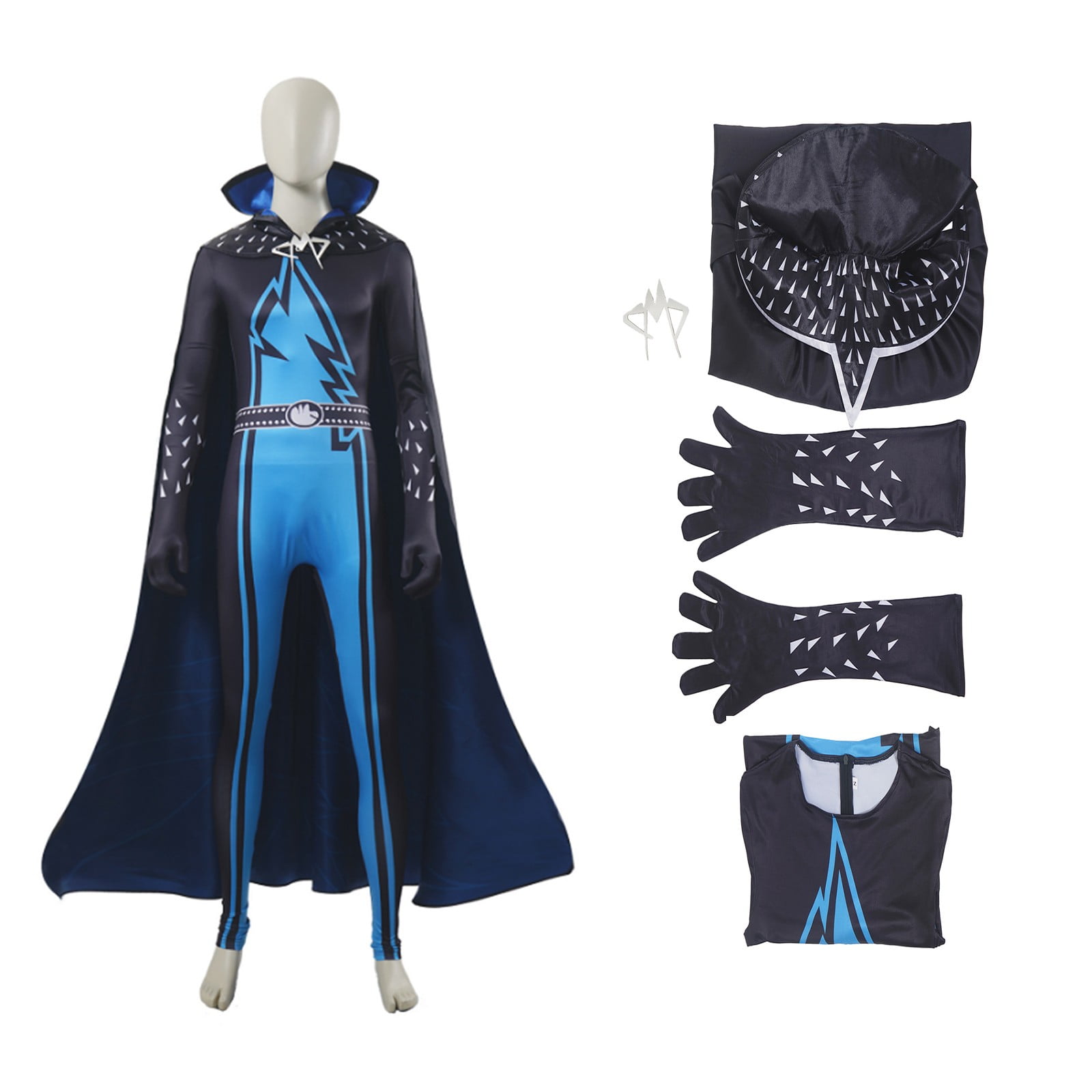 KFSOQE Megamind Cosplay Costume Halloween Costumes Megamind Overalls ...