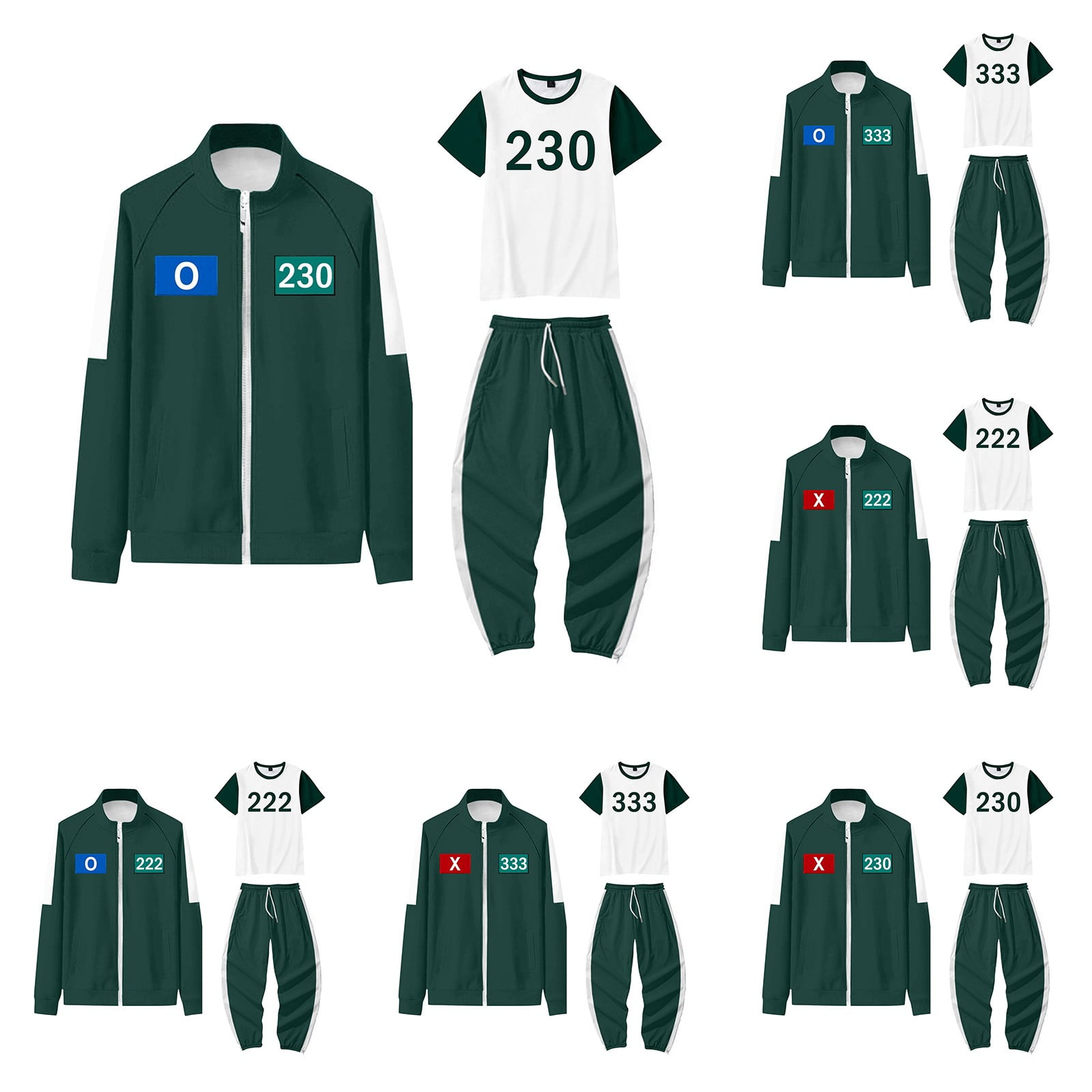 KFSOQE Popular Squid Game Costume Anime Cosplay Costumes for Kids ...