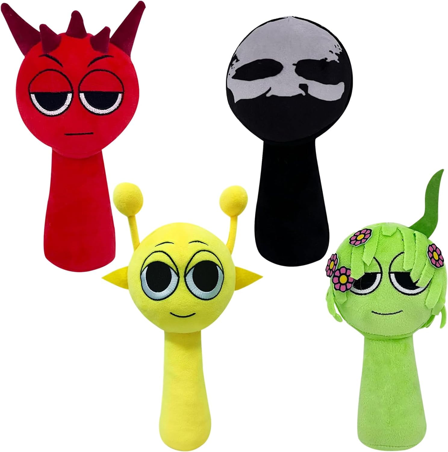 KFSOQE Sprunki Plush Set 6PCS Soft Stuffed Plush Toys Cartoon Horror ...