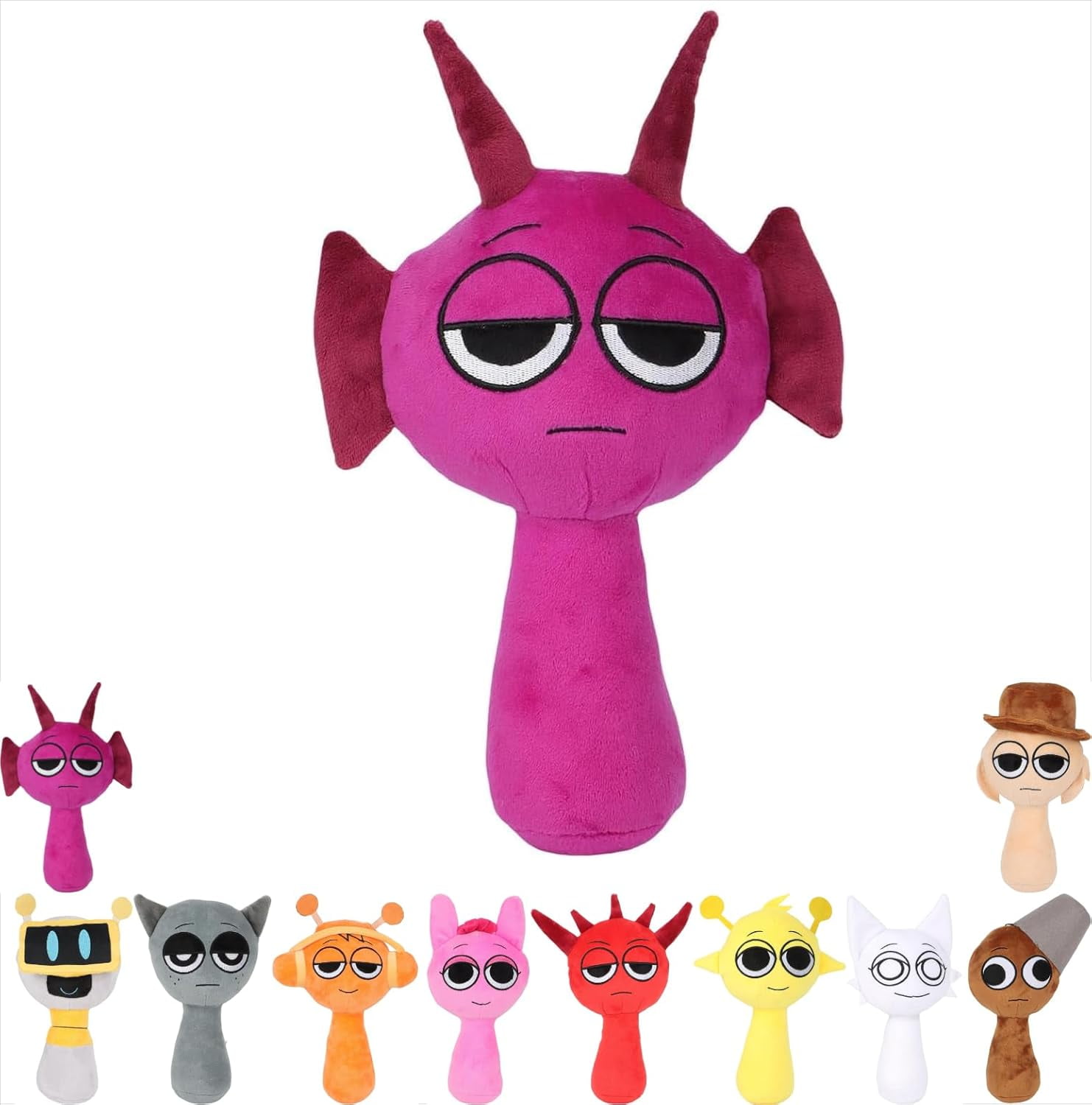 KFSOQE Sprunki Plush Set Soft Stuffed Plush Toys Cartoon Game character ...