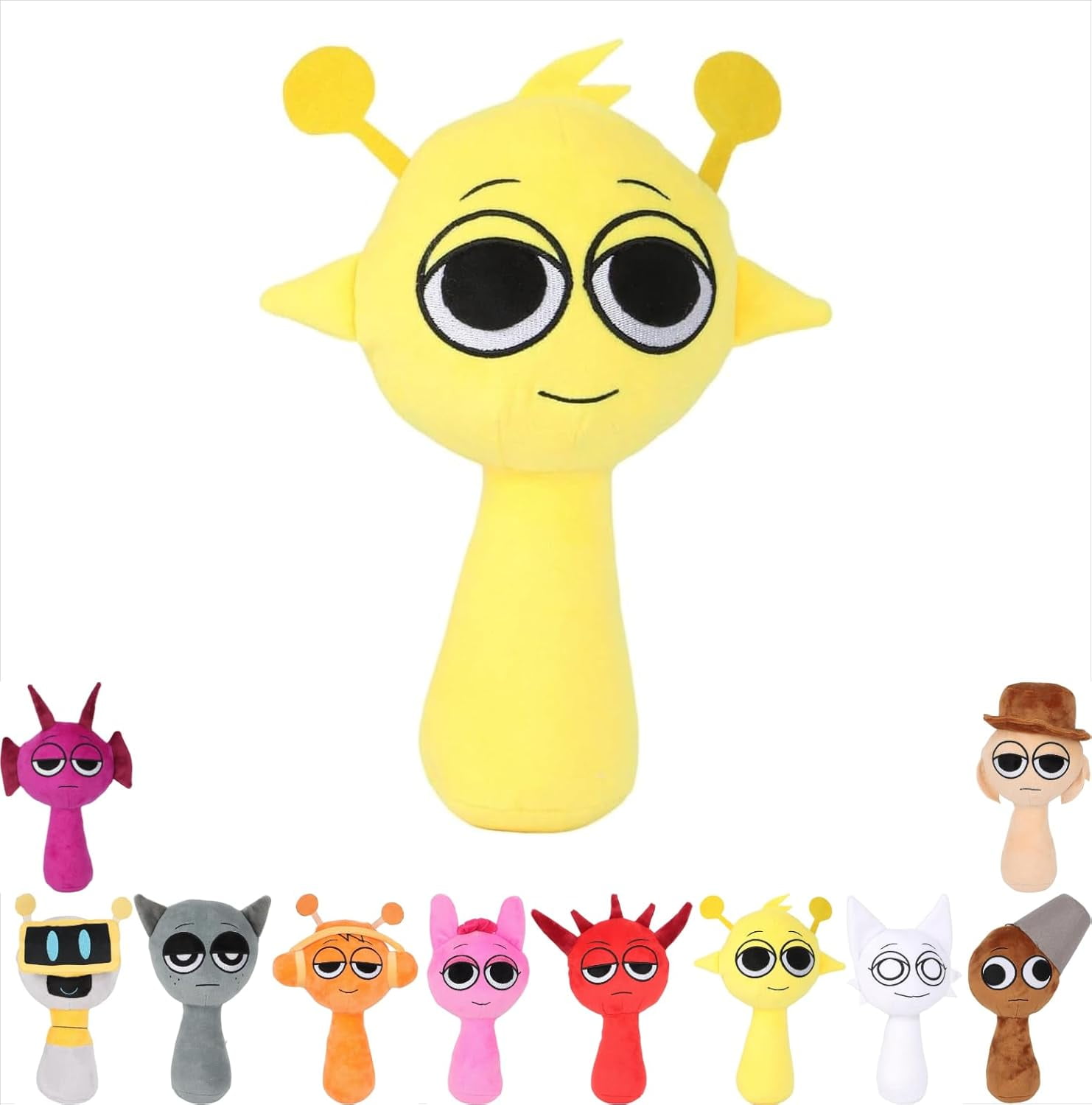 KFSOQE Sprunki Plush Set Soft Stuffed Plush Toys Cartoon Game character ...