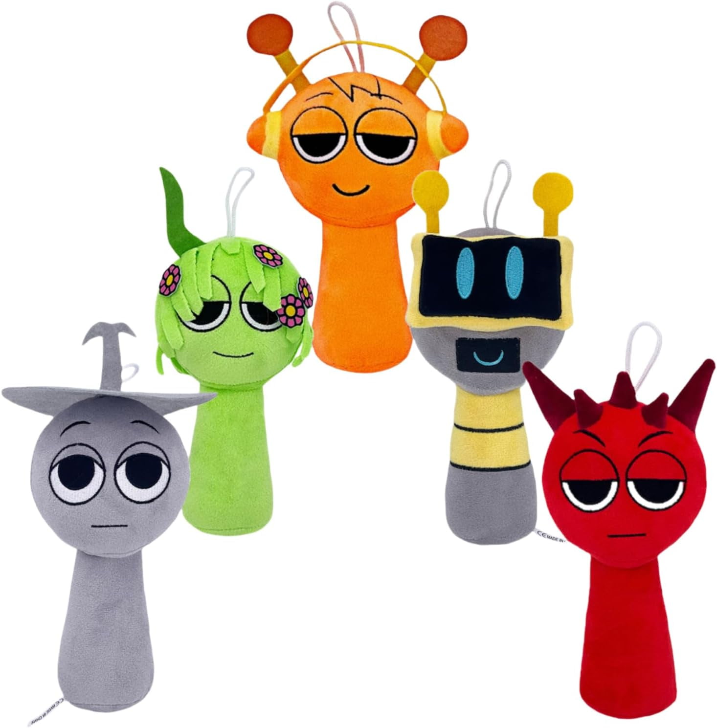 KFSOQE Sprunki Plush Set Soft Stuffed Plush Toys Cartoon Game character ...