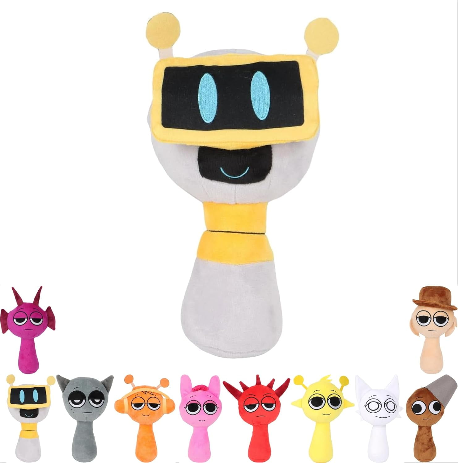 KFSOQE Sprunki Plush Set Soft Stuffed Plush Toys Cartoon Game character ...