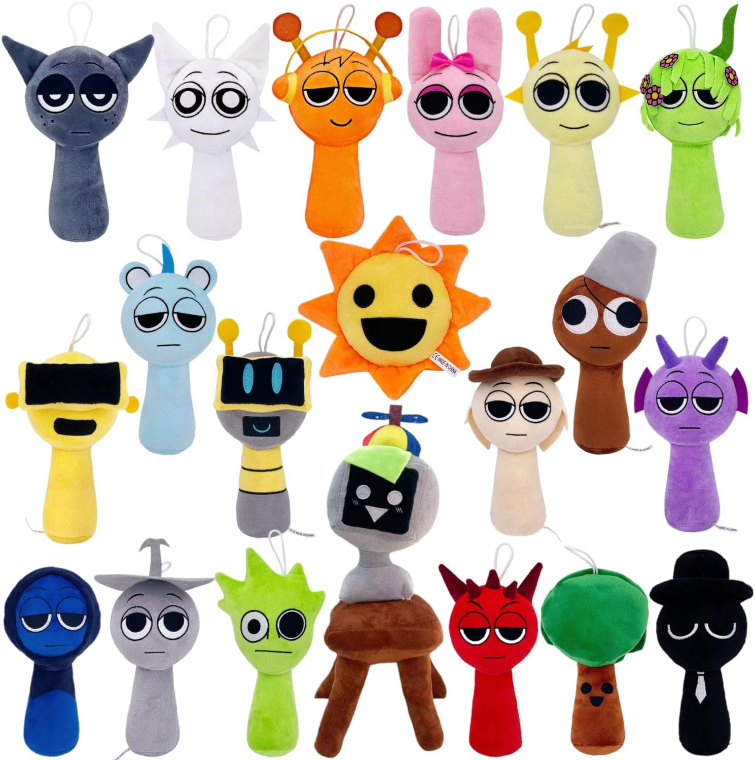 KFSOQE Sprunki Plush Set Soft Stuffed Plush Toys Cartoon Game character ...