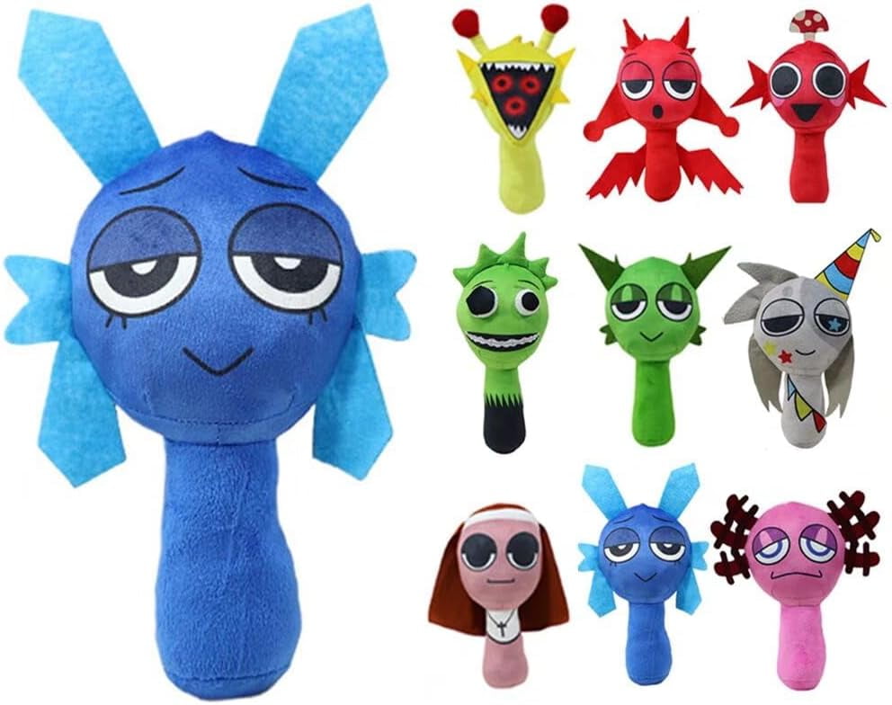 KFSOQE Sprunki Plush Soft Stuffed Plush Toys Cartoon Horror Game ...
