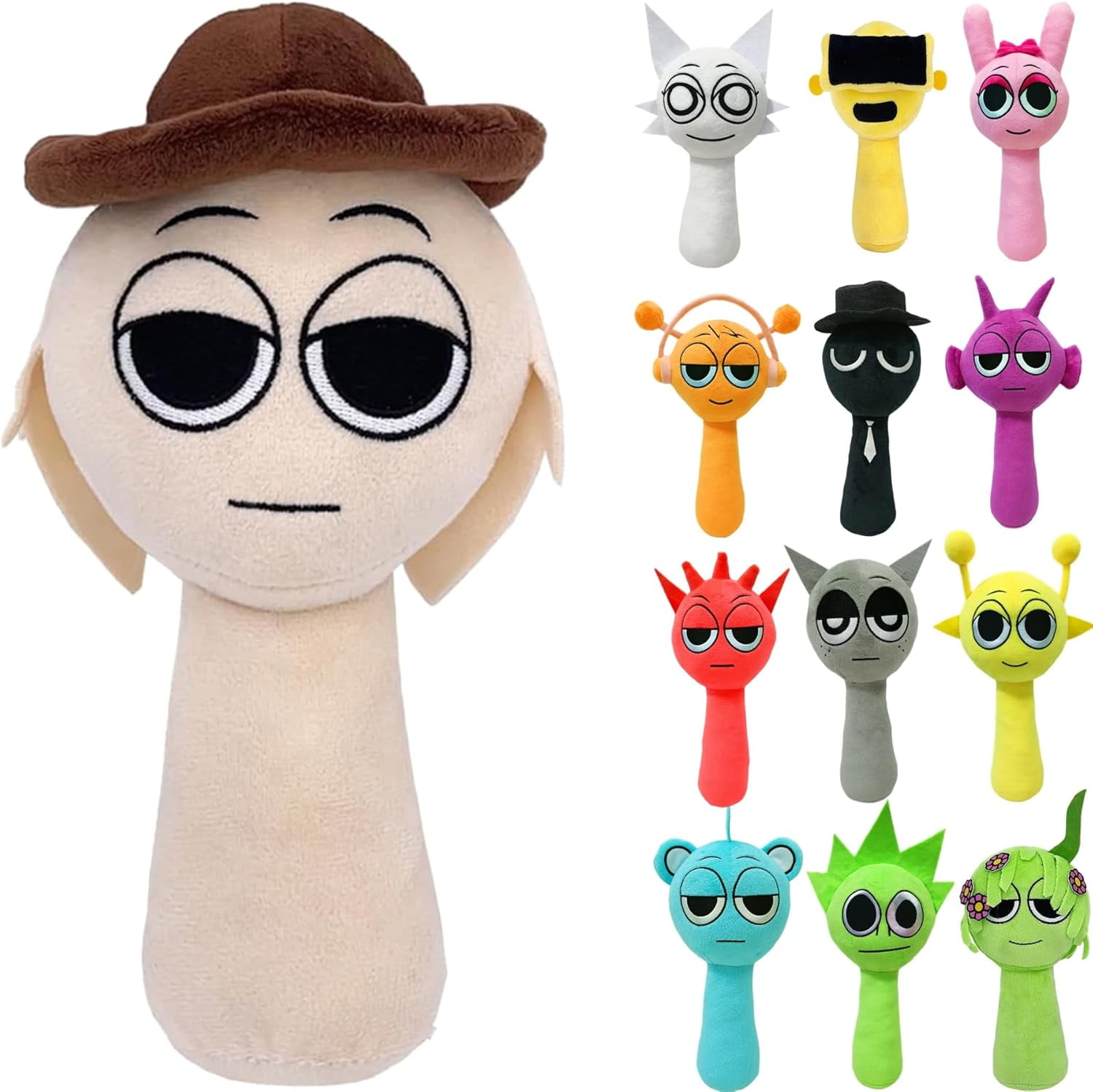 KFSOQE Sprunki Plush Soft Stuffed Plush Toys Cartoon Horror Game ...