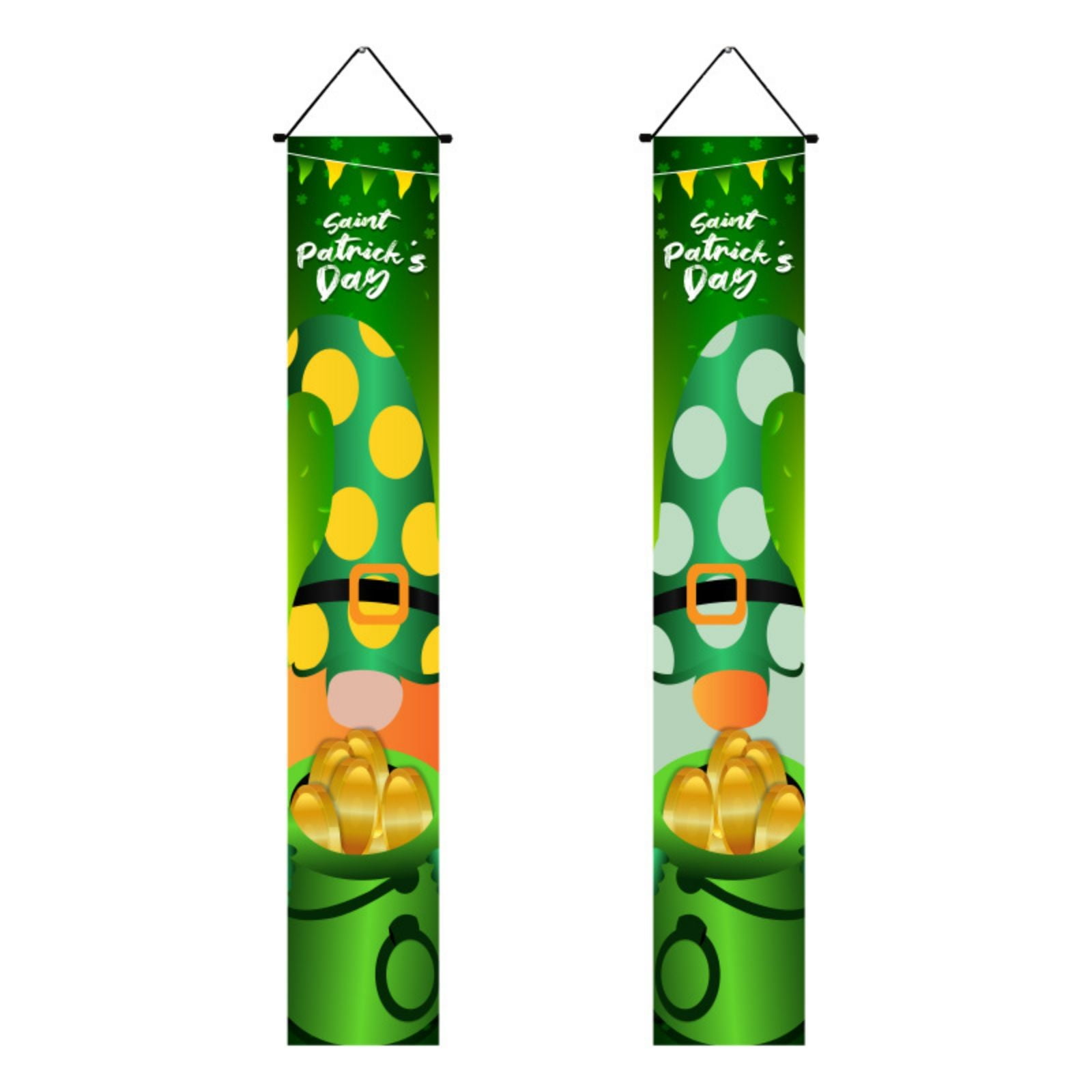 KFSOQE St Patricks Day Decorations 9PCS Festival Couplets Green Brace ...