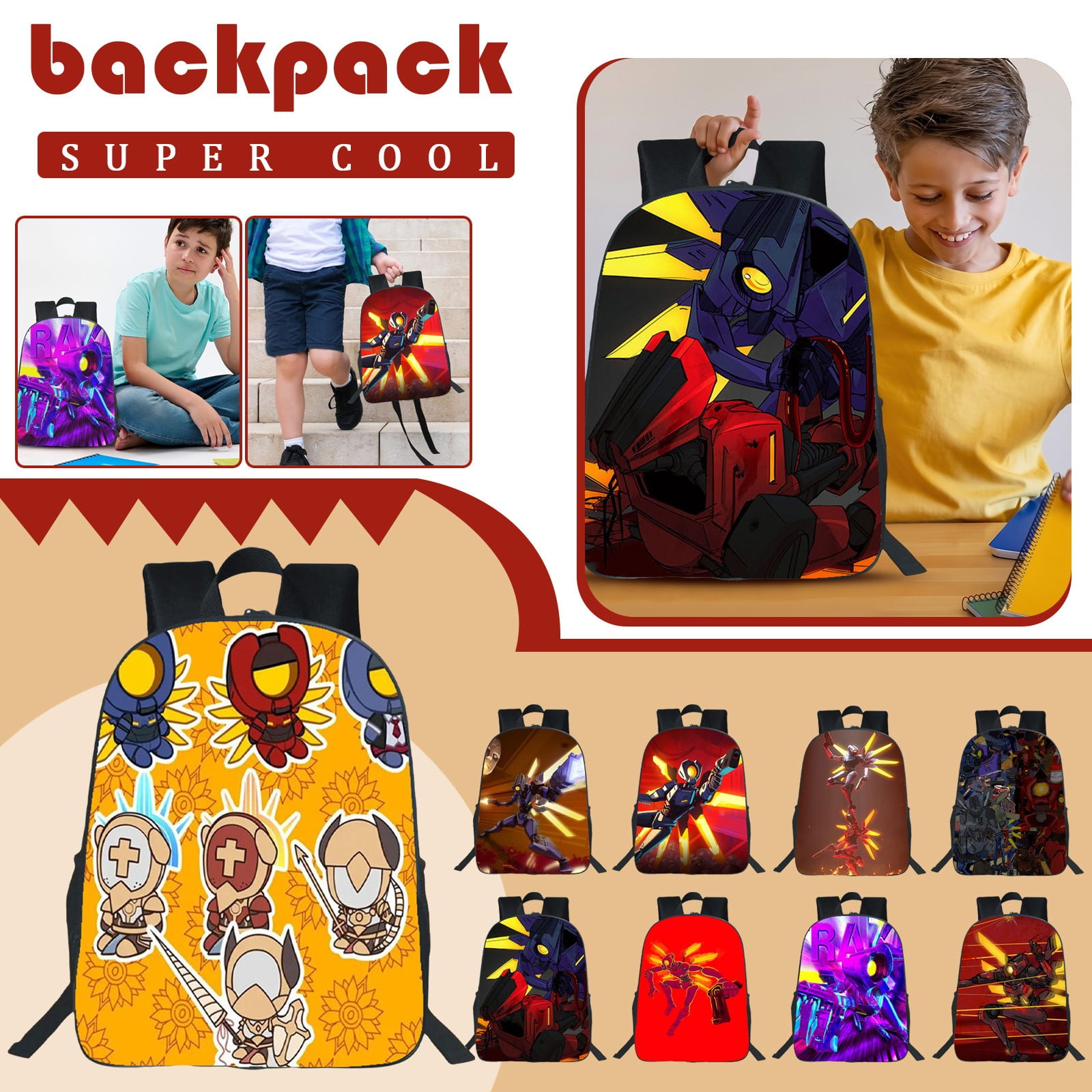 KFSOQE ULTRAKILL Game Backpack for School - Large Cute ULTRAKILL Game ...