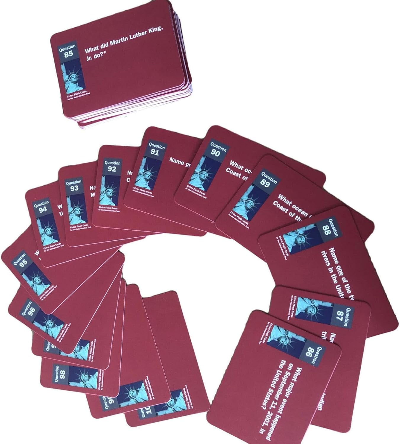 KFSOQE US Citizen Test Flash Cards 2025 Naturalization Test Study Guide ...