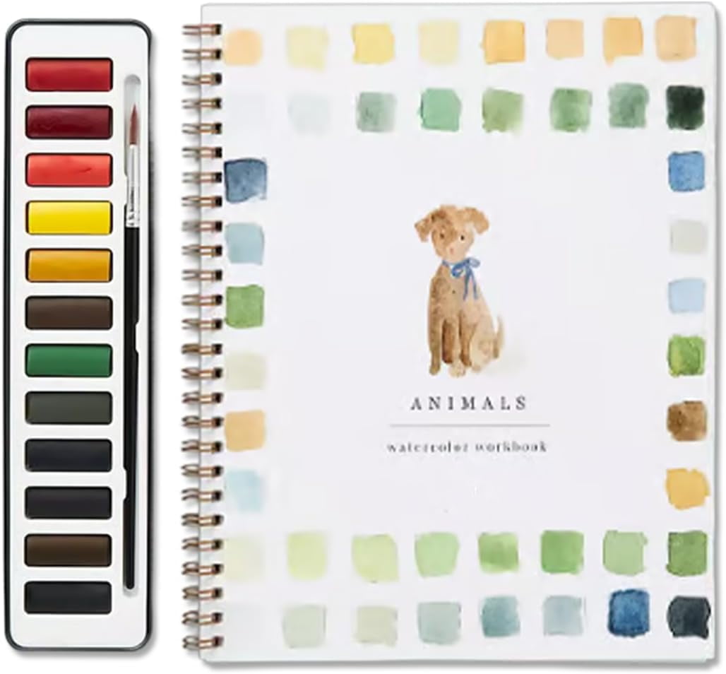 KFSOQE Watercolor Paint Book Beginner-Friendly Birds Workbooks ...