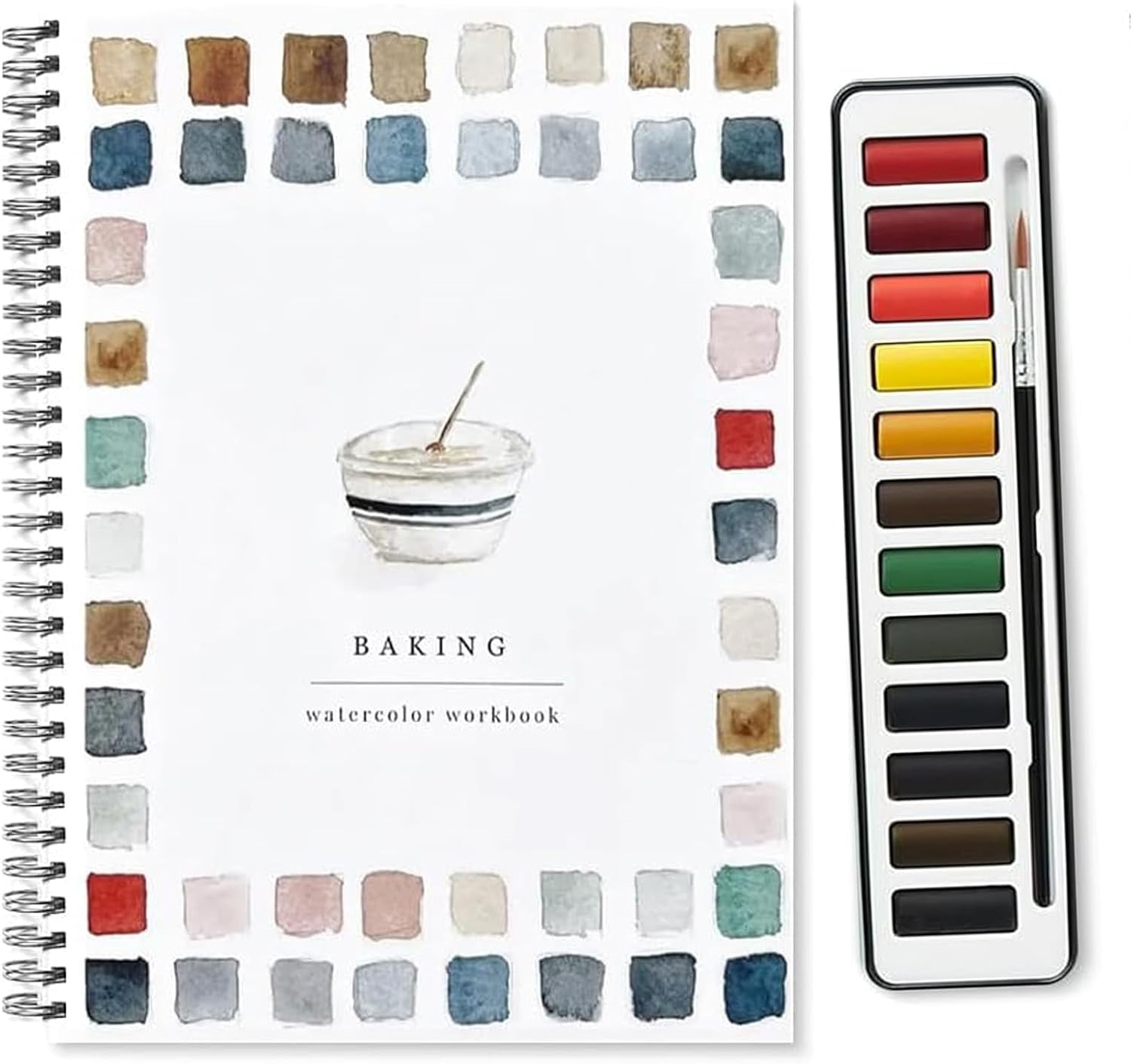 KFSOQE Watercolor Workbooks, 12 Colors Watercolor Paint Set with Paint ...