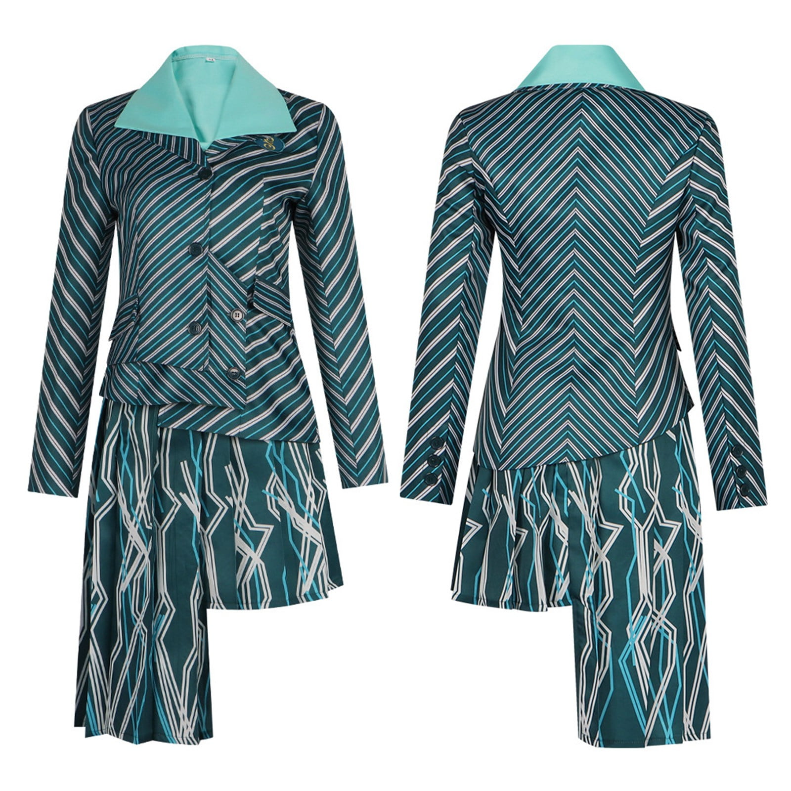 KFSOQE Wicked Cosplay Halloween Costume Wicked Cosplay Holiday Outfit ...