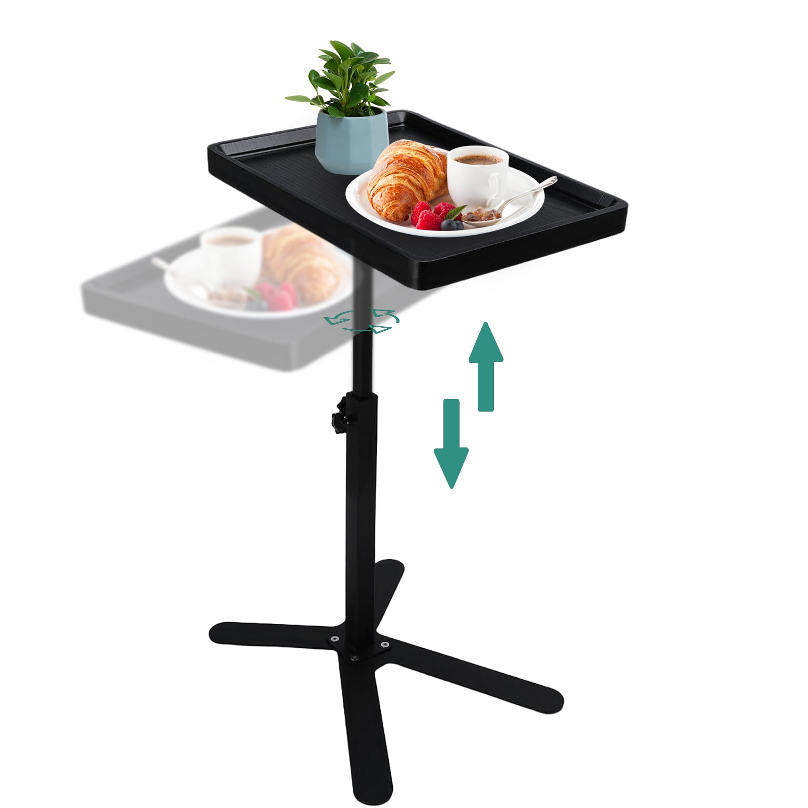 KFeng Adjustable Height Swivel C-Shape Bedside Table-Rotating Side ...