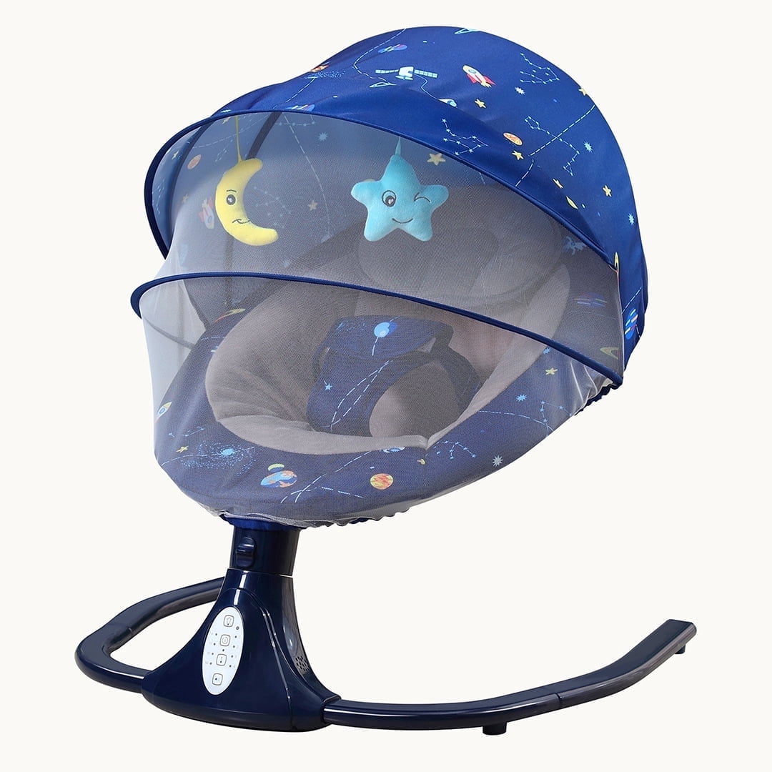 KFeng Bluetooth Electric Baby Swing with Remote - 4 Speeds,3 Positions ...
