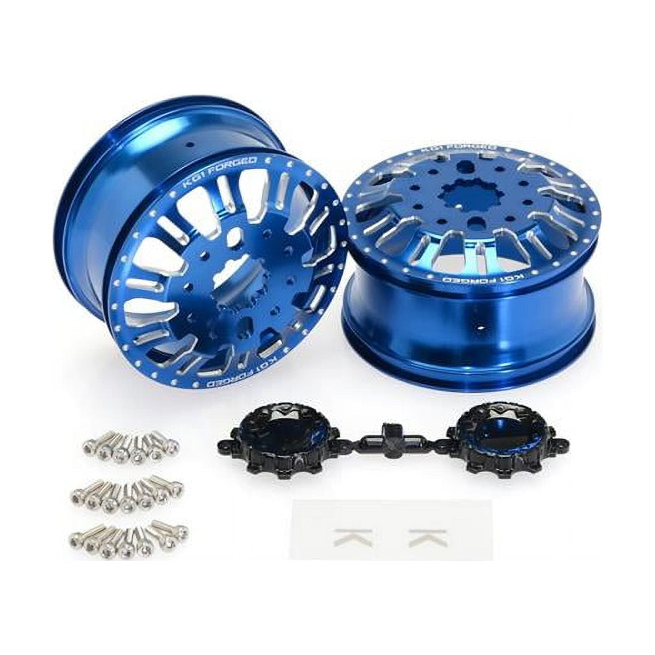 KG1 KD004 Duel Front Dually Wheel, Blue Anodized - 2 Piece - Walmart.com