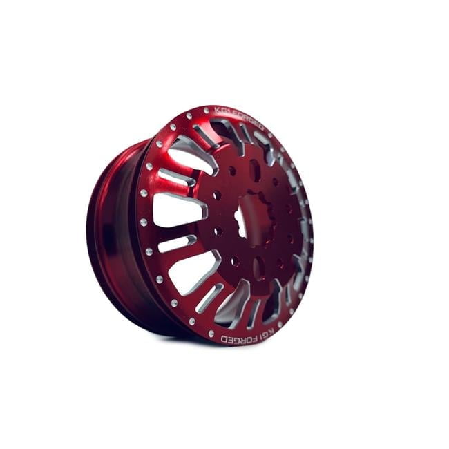 KG1 KD004 Duel Front Dually Wheel, Red Anodized - 2 Piece - Walmart.com