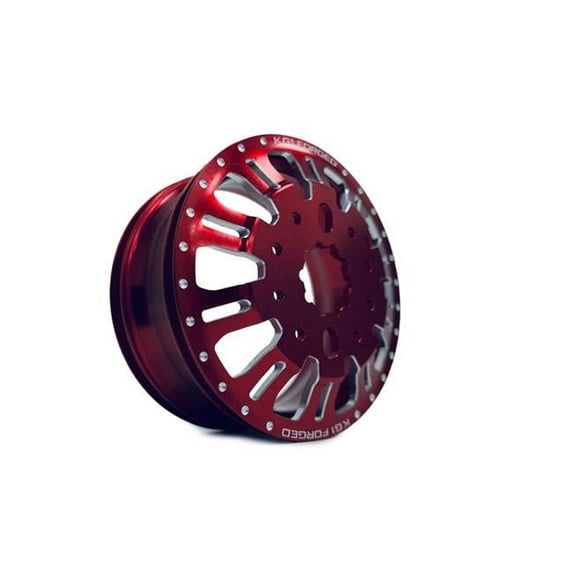 KG1 KD004 Duel Front Dually Wheel, Red Anodized - 2 Piece - Walmart.com