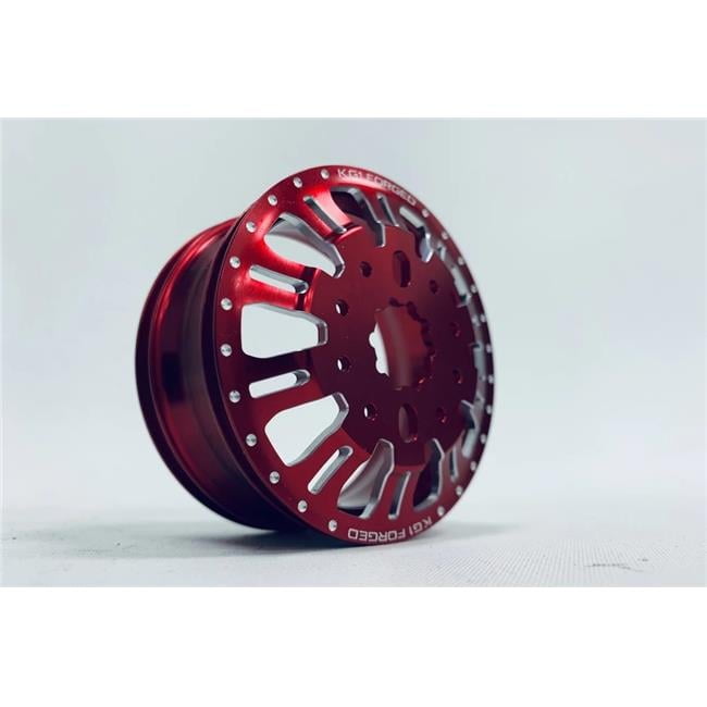 KG1 KD004 Duel Rear Dually Wheel, Red Anodized - 2 Piece - Walmart.com