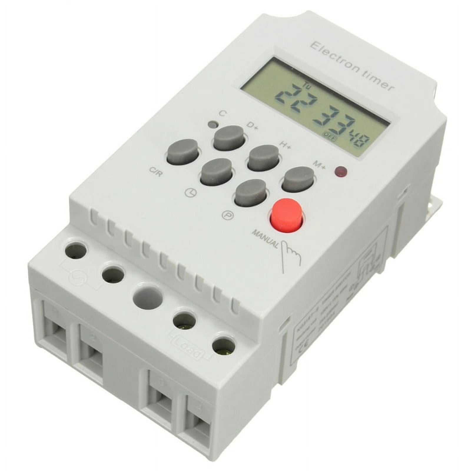 KG316T-II Din Rail Microcomputer Time Control Switch Time Control AC 220V 25A DIGITAL SWITCH ...